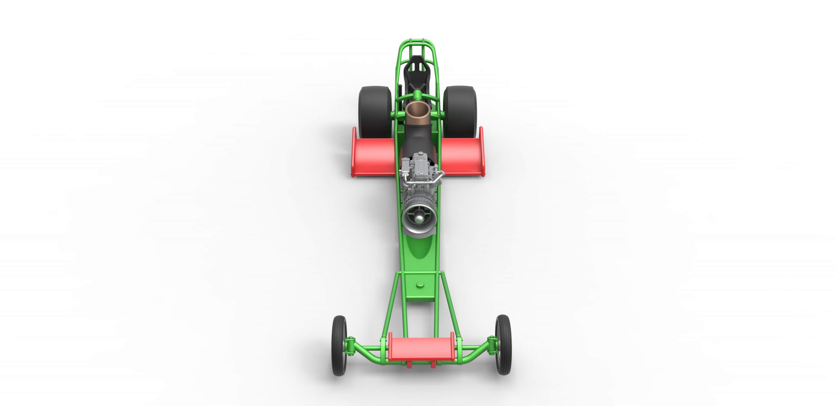 Front Engine Jet Dragster 1:25 - 3D Model by TechItemsRock