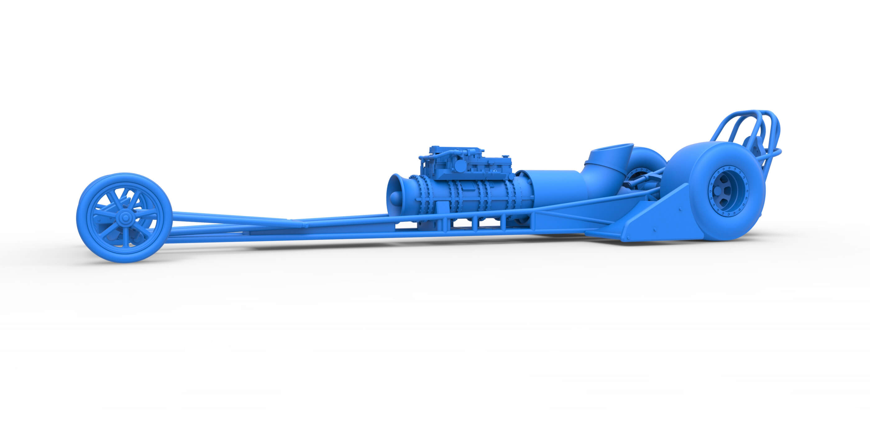 Front Engine Jet Dragster 1:25 - 3D Model by TechItemsRock