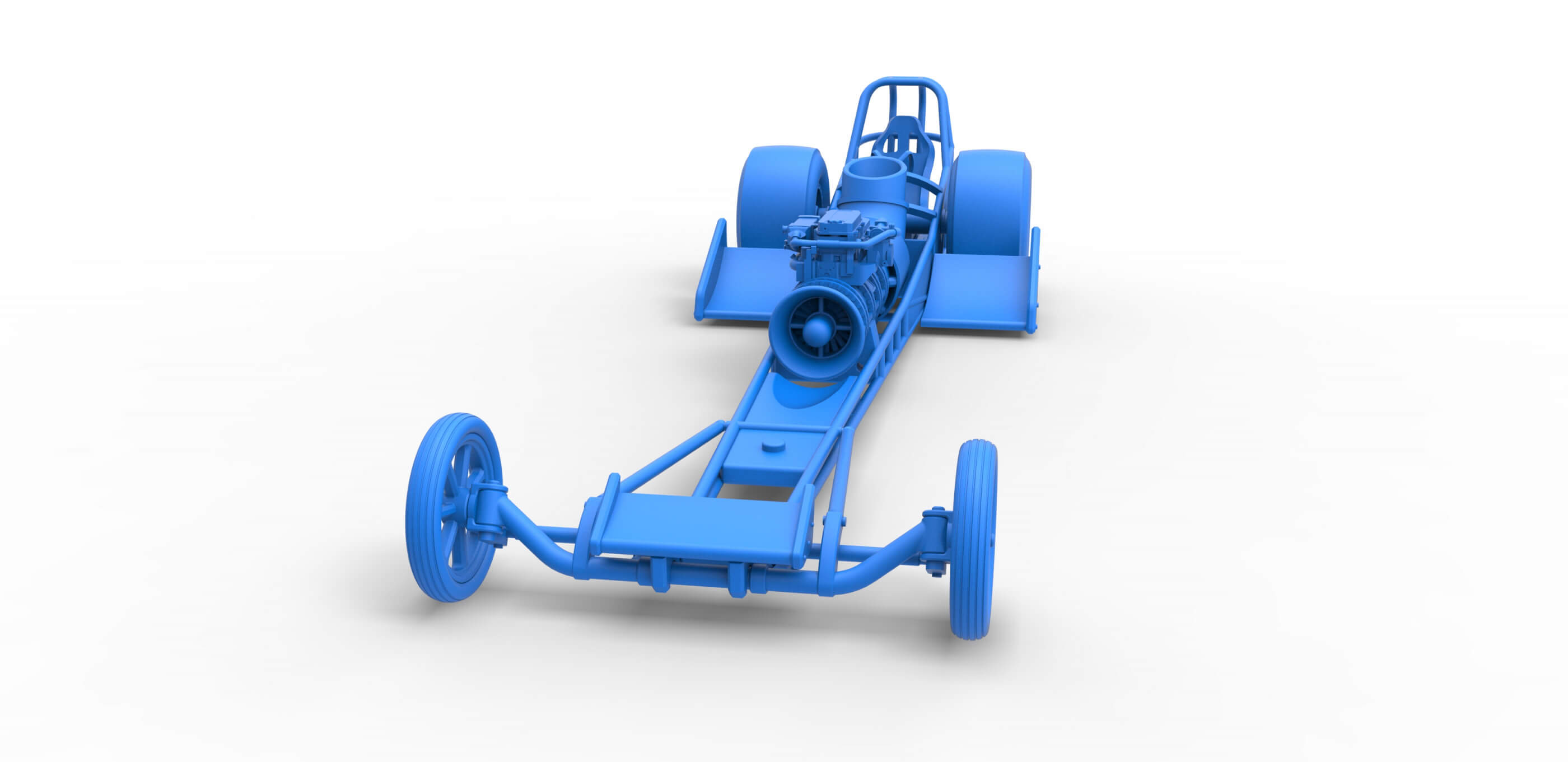 Front Engine Jet Dragster 1:25 - 3D Model by TechItemsRock