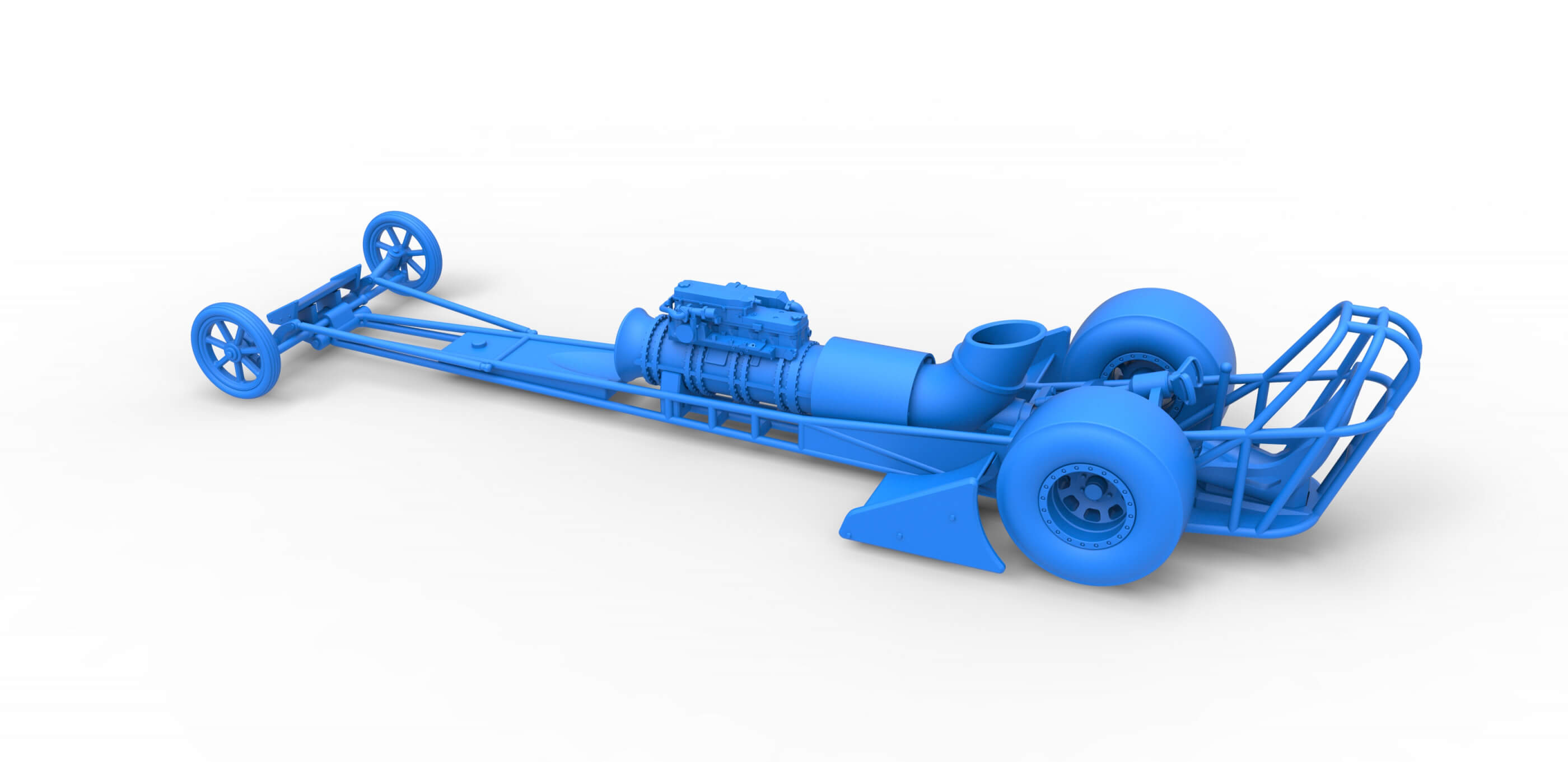 Front Engine Jet Dragster 1:25 - 3D Model by TechItemsRock