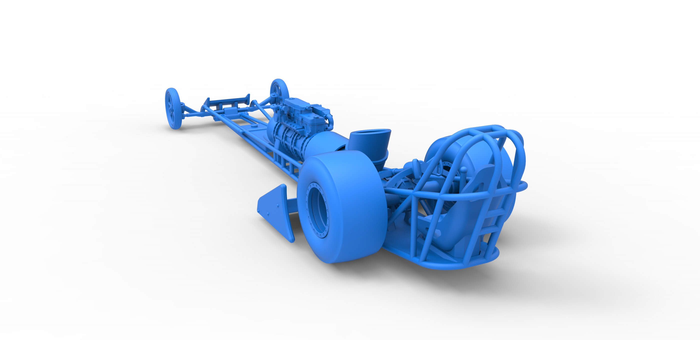 Front Engine Jet Dragster 1:25 - 3D Model by TechItemsRock