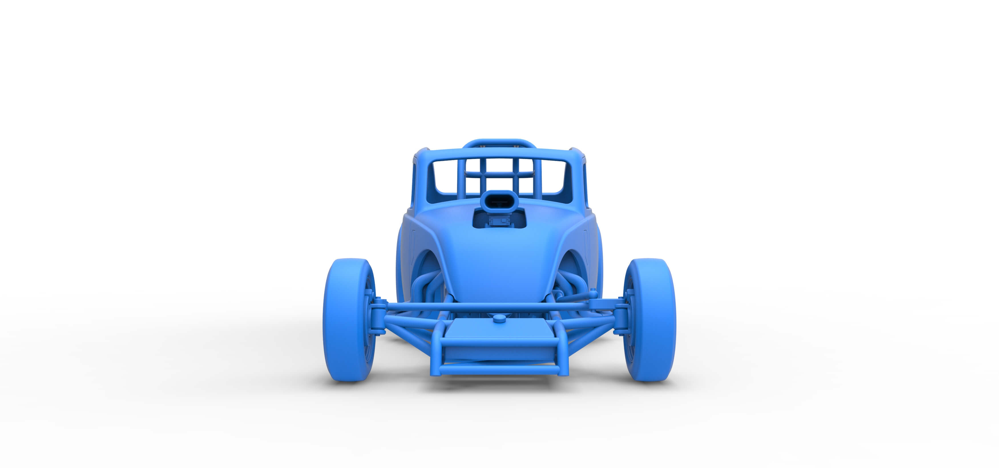 Front Engine Old School Dragster with Shell V11 Scale 1:25 - 3D Model ...