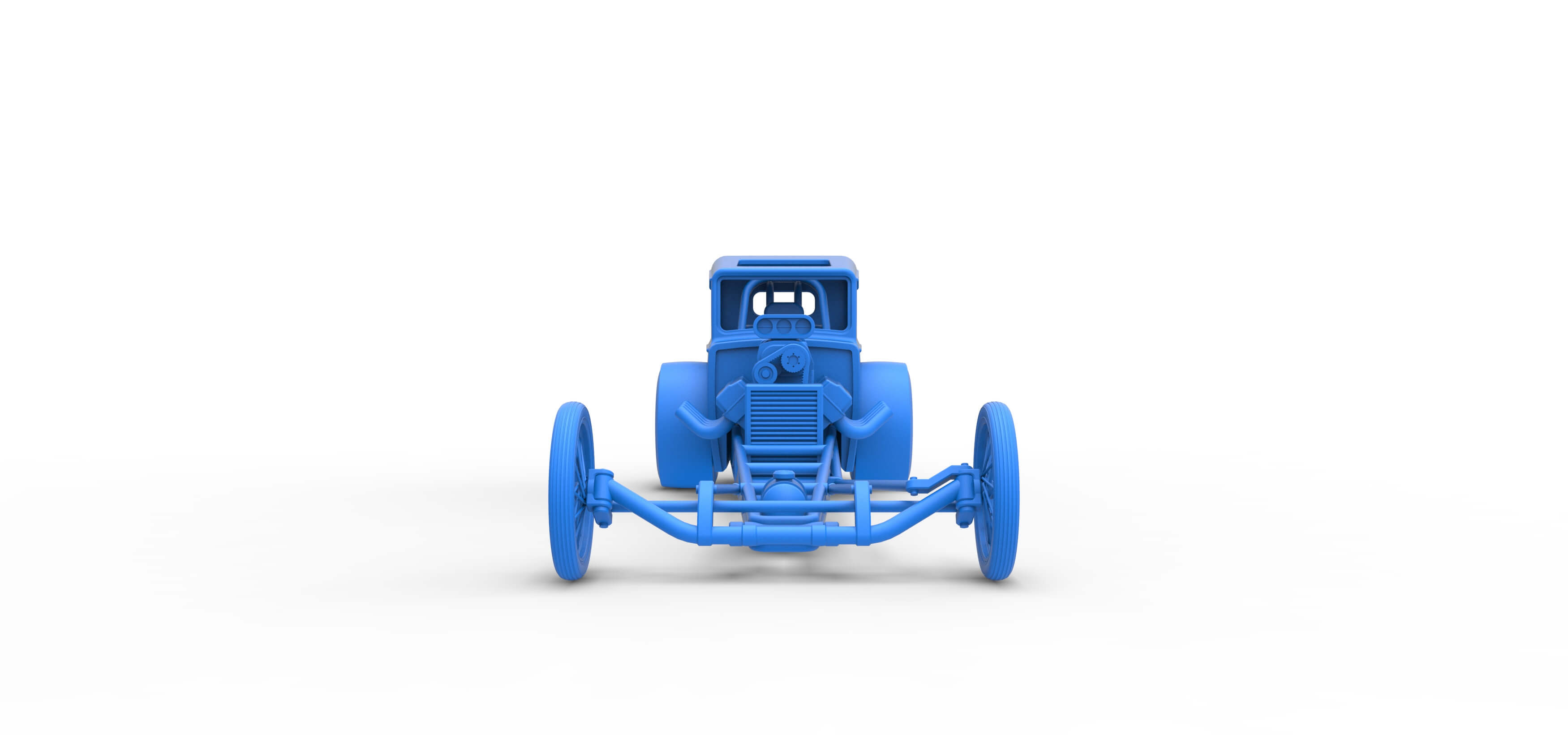 Front Engine Old School Dragster With Shell V7 1:25 - 3D Model by ...