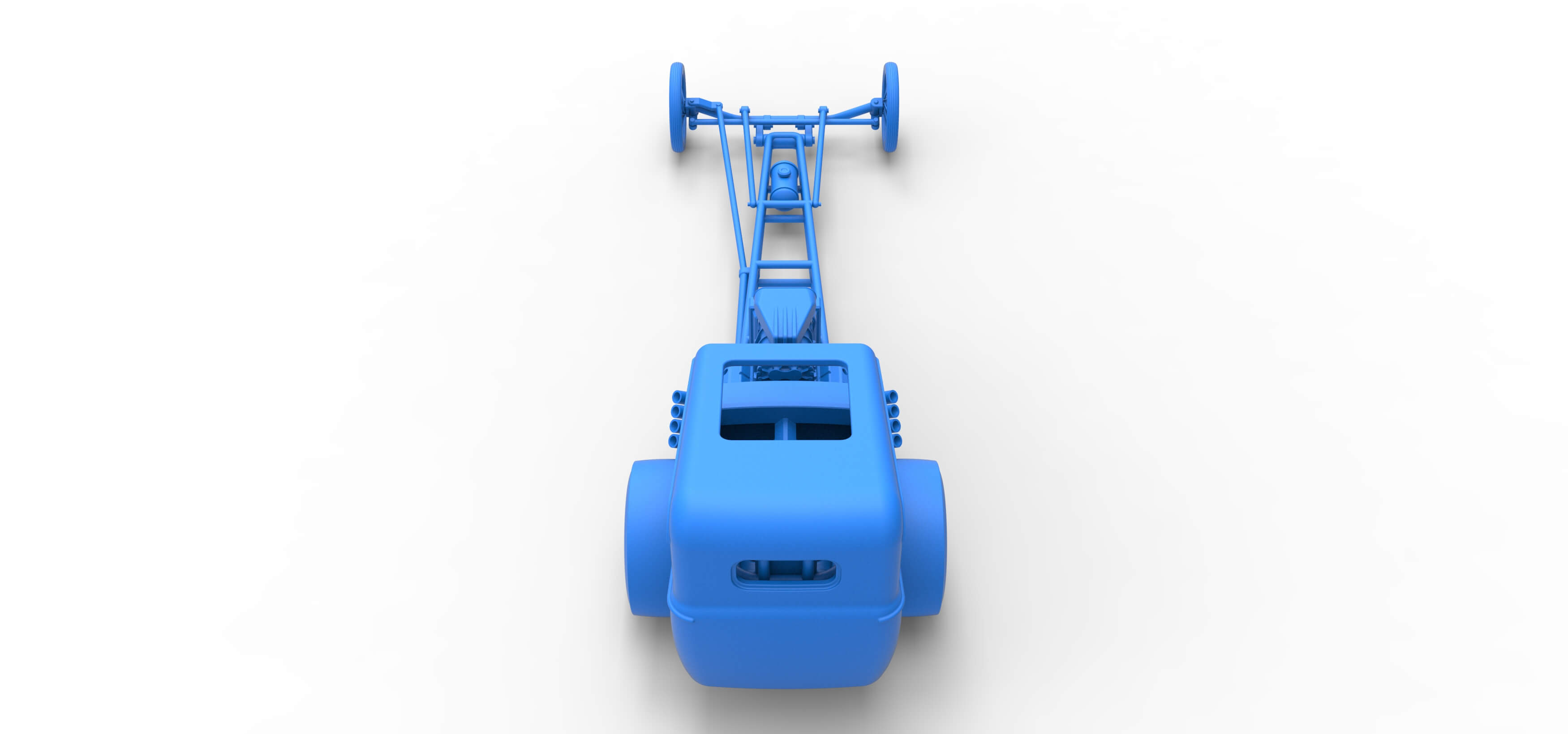 Front Engine Old School Dragster With Shell V7 1:25 - 3D Model by ...