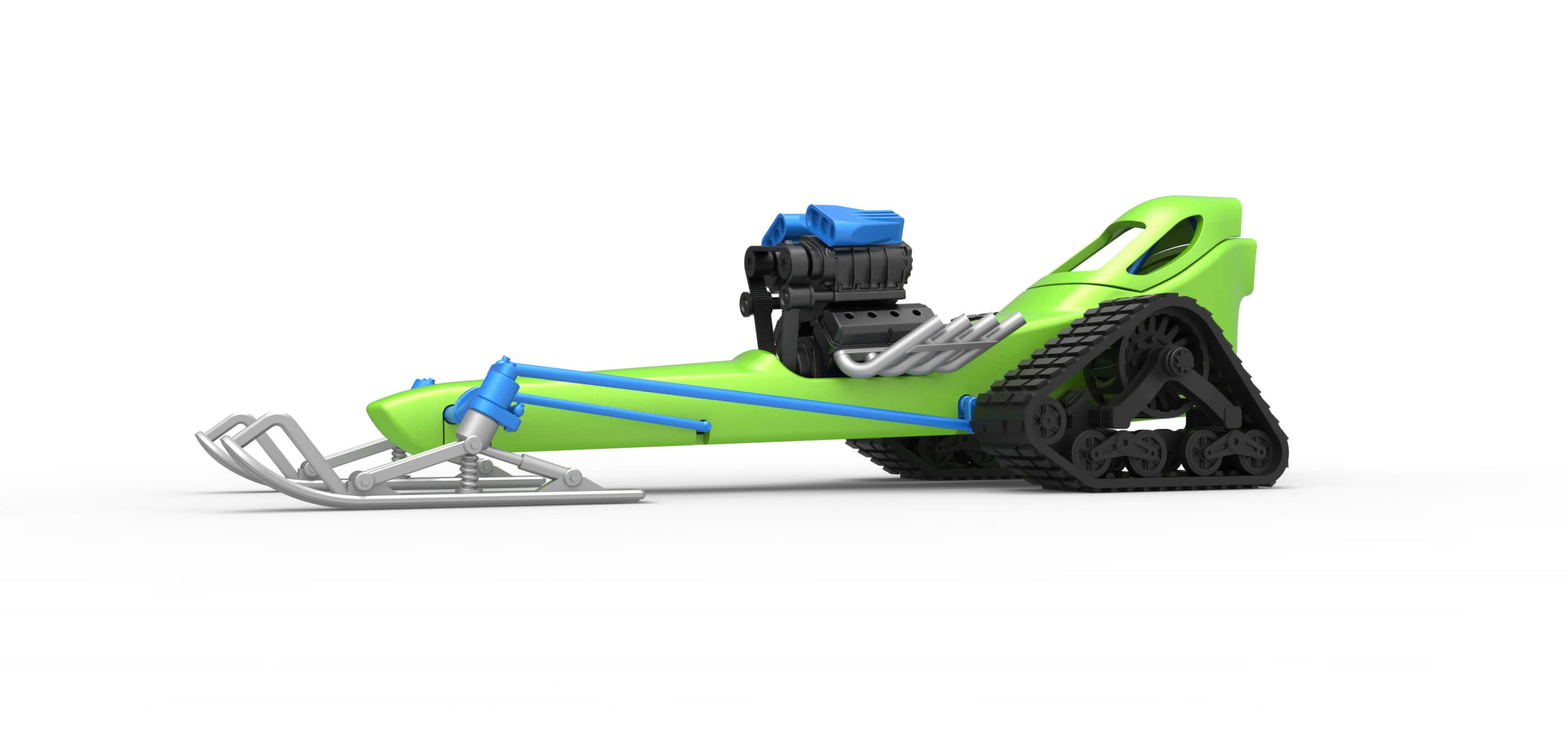 Front Engine Snow Dragster 1:25 - 3D Model by TechItemsRock