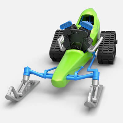 Front Engine Snow Dragster 1:25 - 3D Model by TechItemsRock