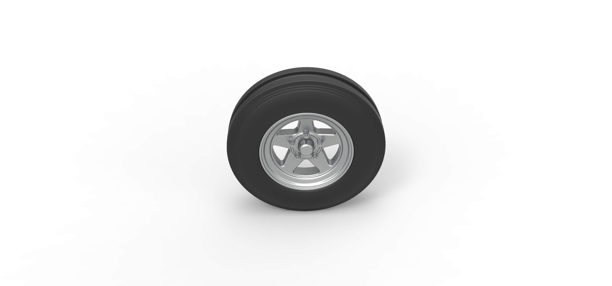 Front Tractor Wheel Version 2 Scale 1:25 - 3D Model by TechItemsRock