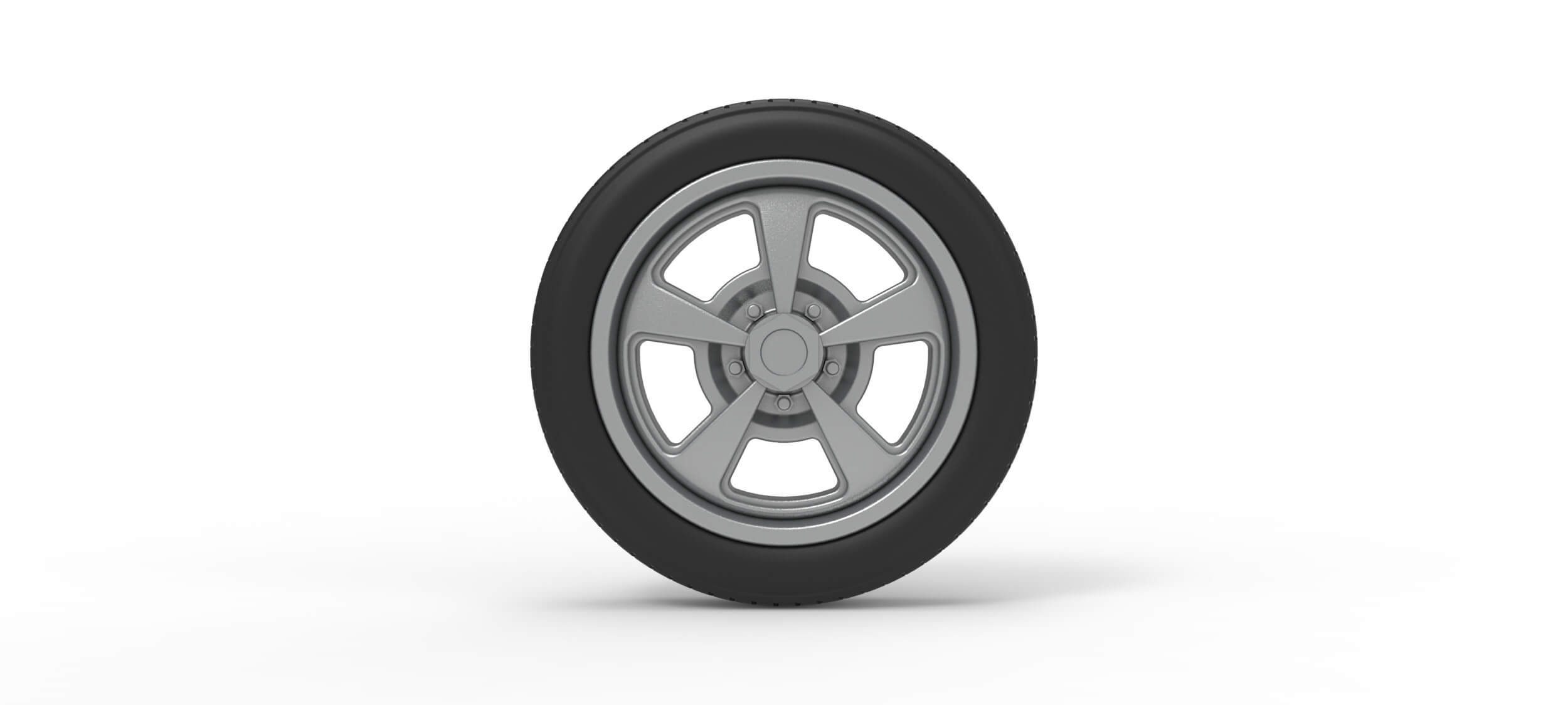 Front Wheel of Dragster 1:25 - 3D Model by TechItemsRock