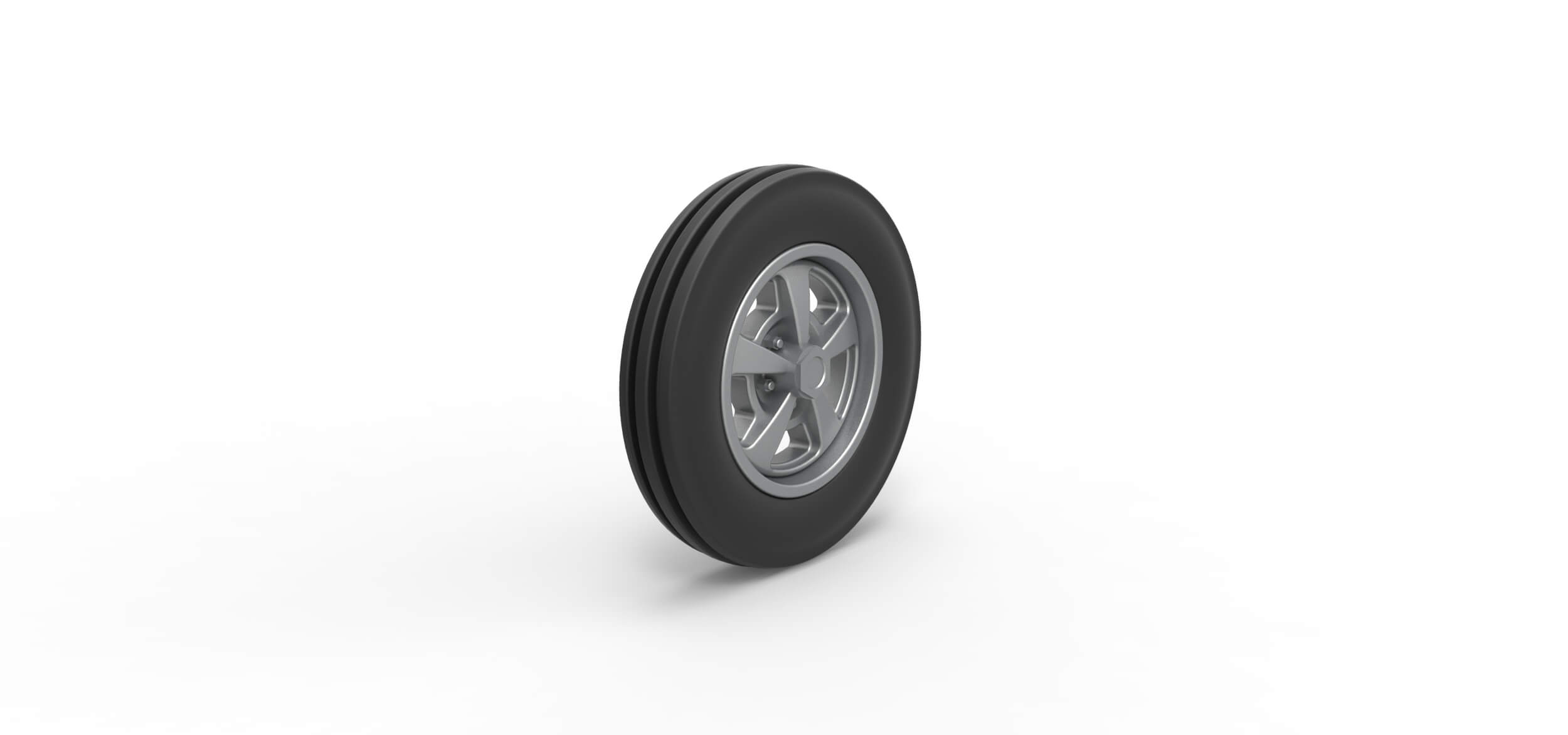 Front Wheel of Small Block Pulling Tractor 1:25 - 3D Model by TechItemsRock
