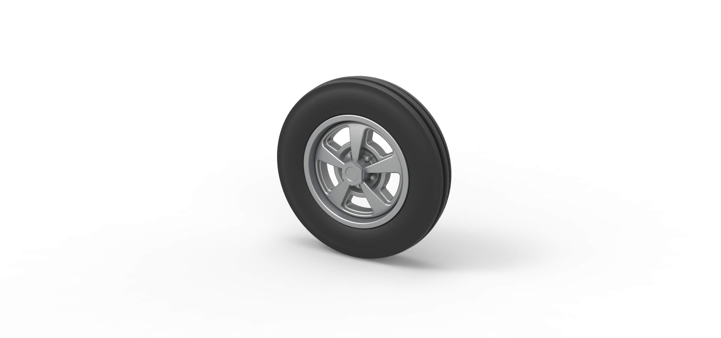 Front Wheel of Small Block Pulling Tractor 1:25 - 3D Model by TechItemsRock