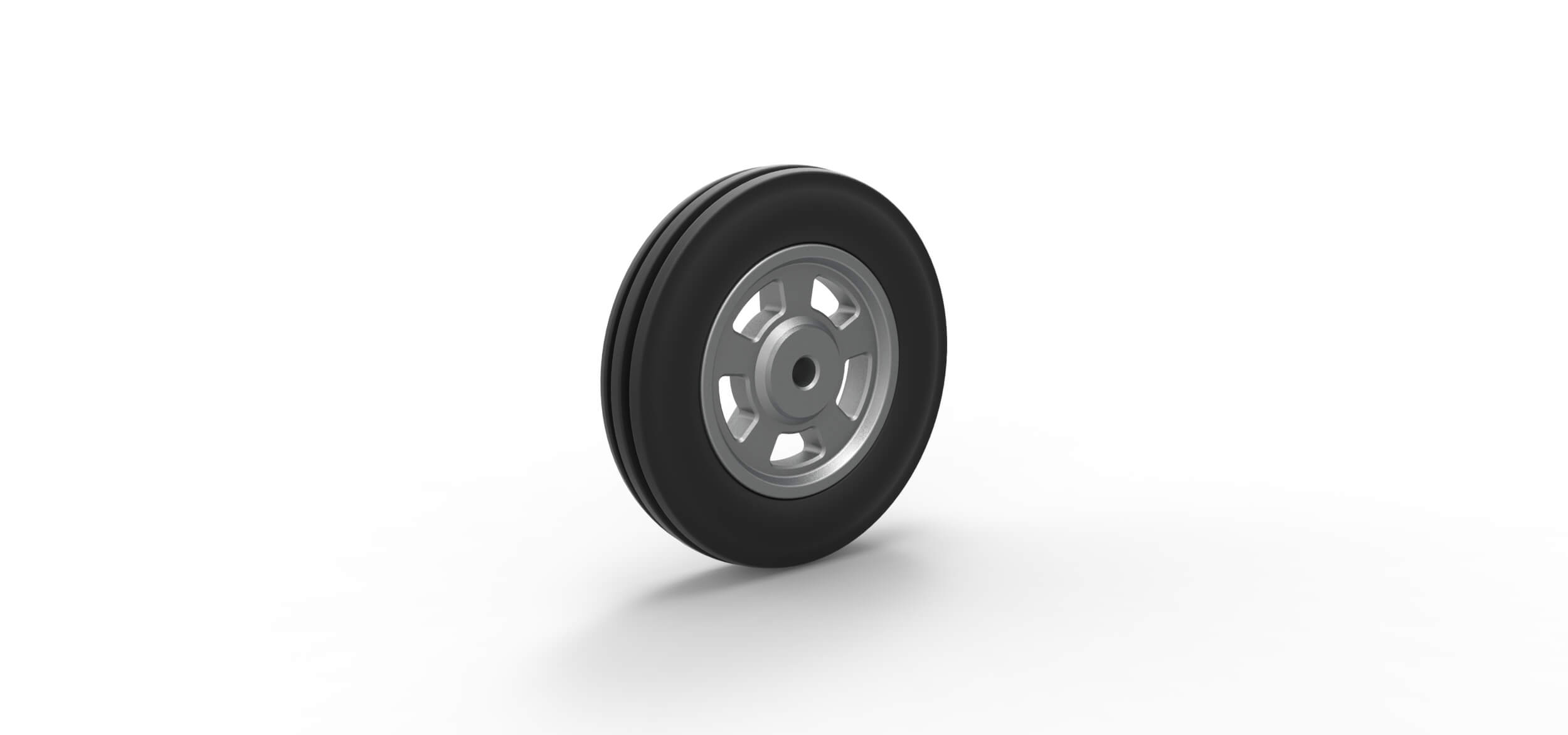 Front Wheel of Small Block Pulling Tractor 1:25 - 3D Model by TechItemsRock