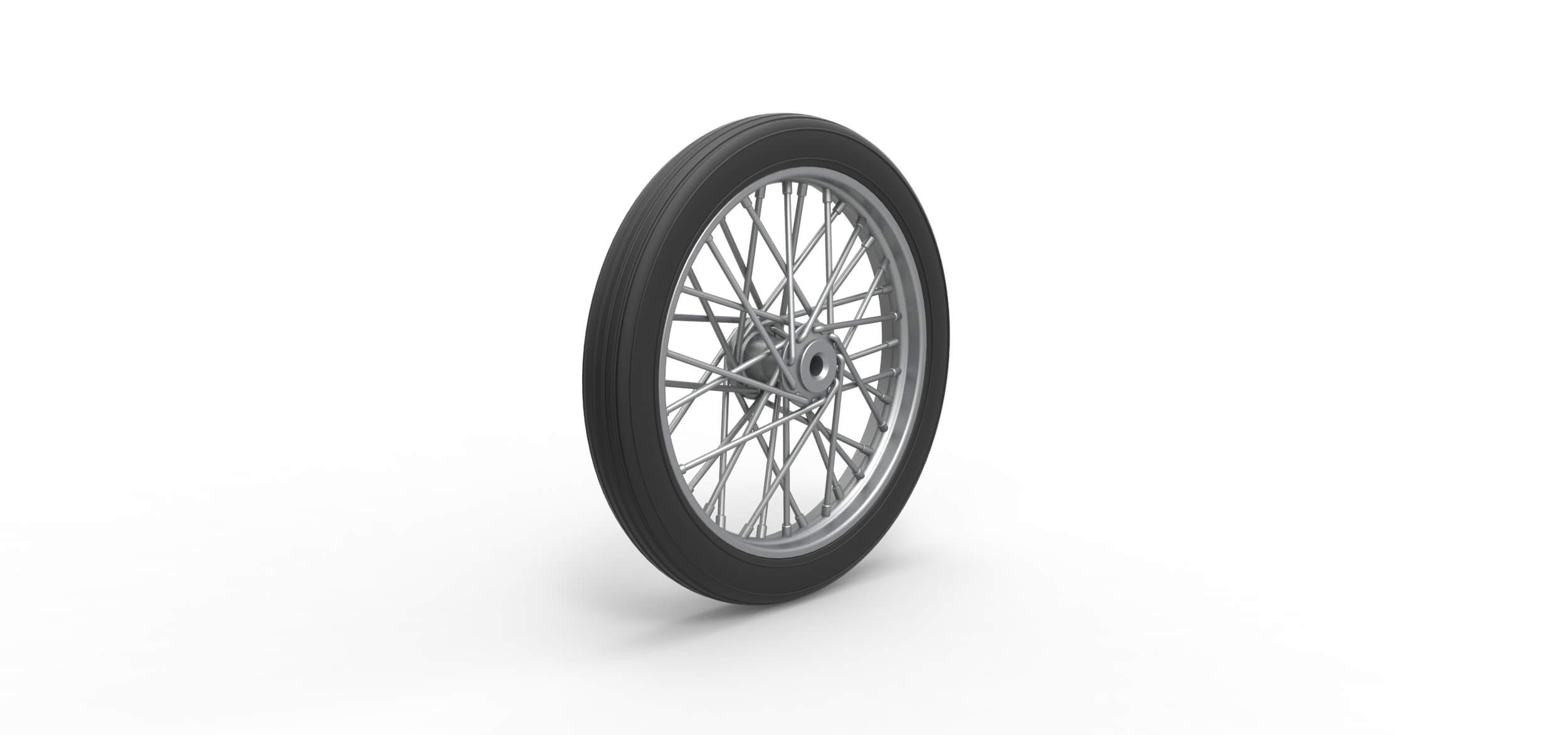 Front Wire Wheel of Vintage Dragster 1:25 - 3D Model by TechItemsRock