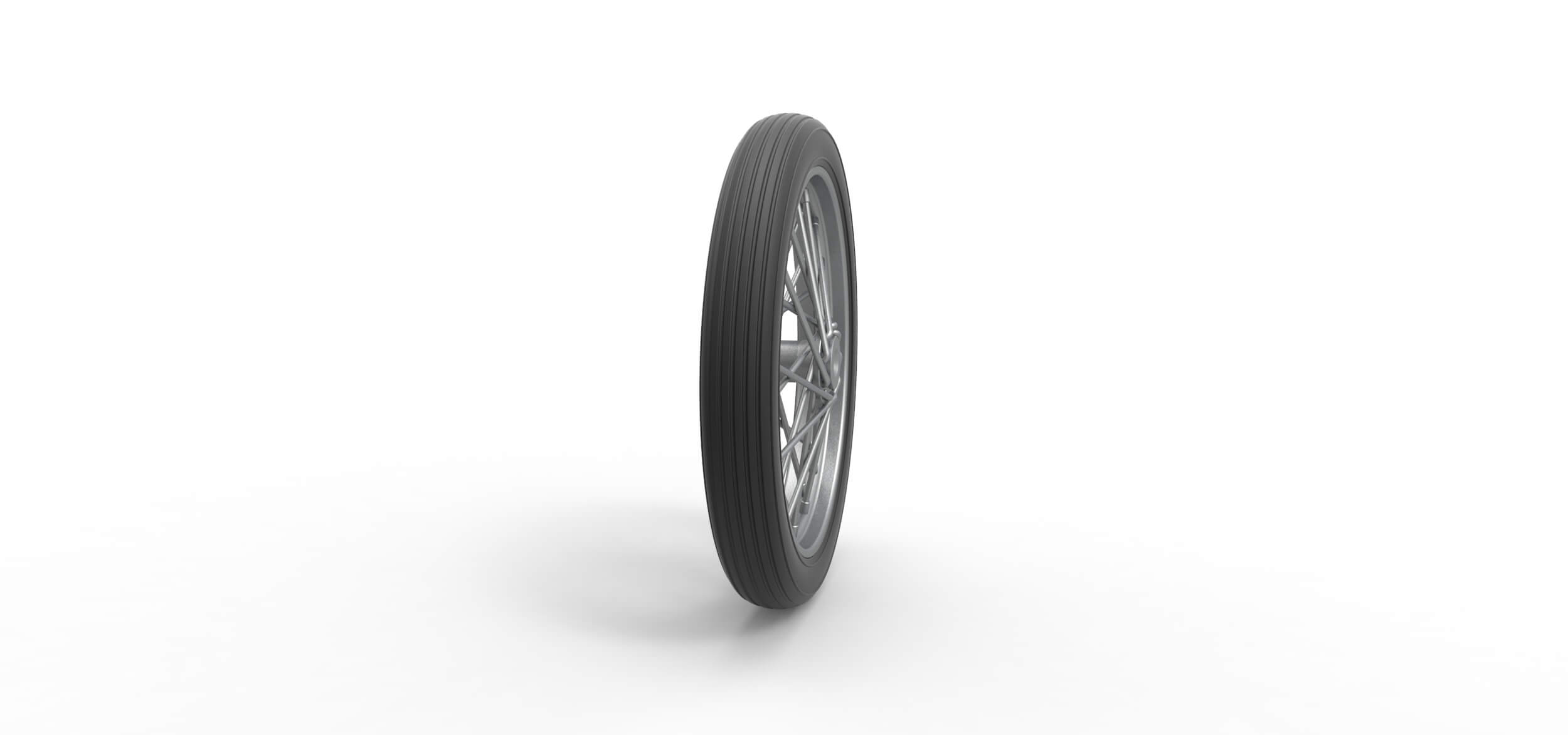 Front Wire Wheel of Vintage Dragster 1:25 - 3D Model by TechItemsRock