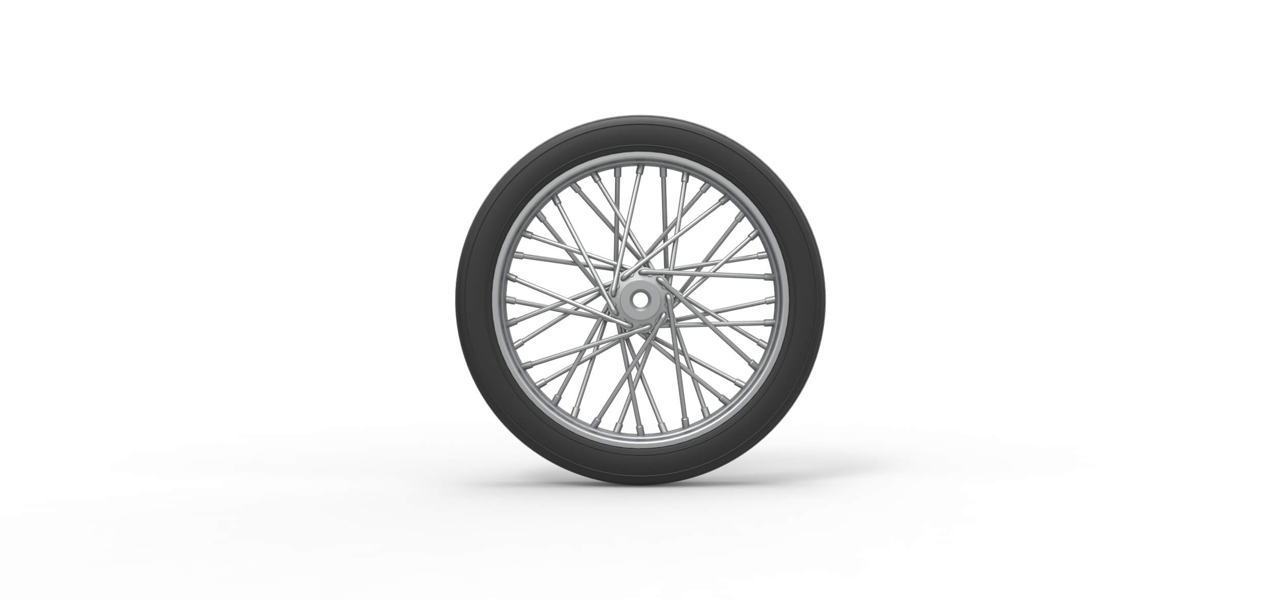 Front Wire Wheel of Vintage Dragster 1:25 - 3D Model by TechItemsRock