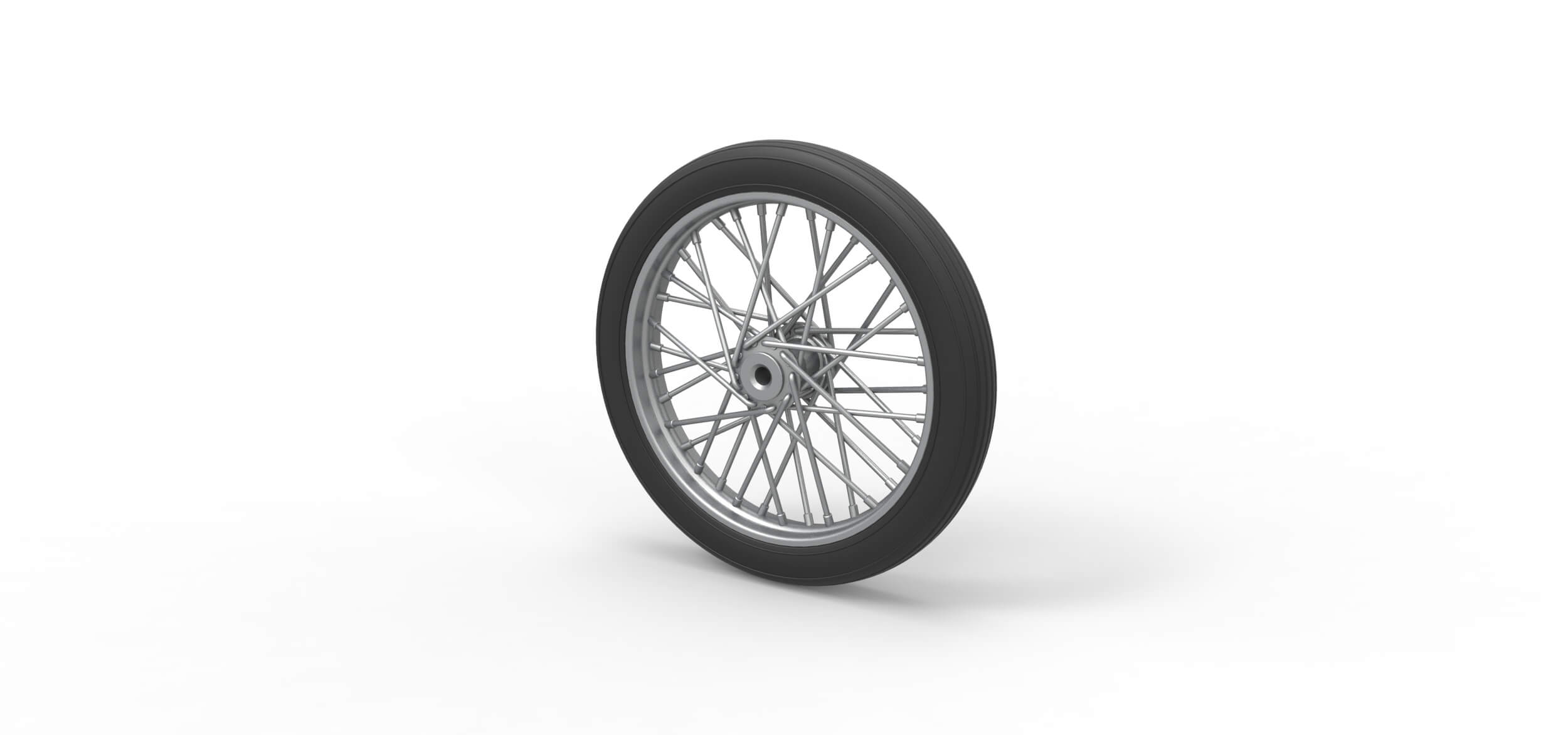 Front Wire Wheel of Vintage Dragster 1:25 - 3D Model by TechItemsRock