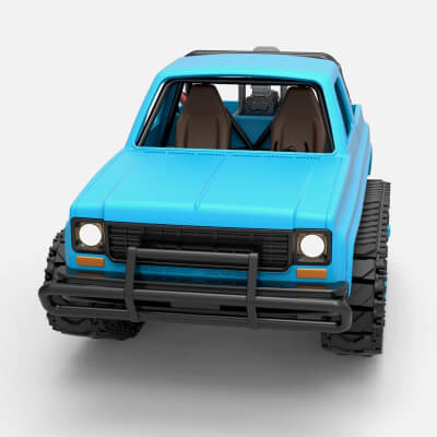 Fun Short Monster Tank 1:25 - 3D Model by TechItemsRock