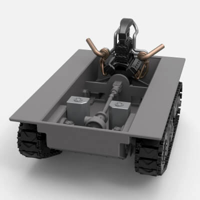 Fun Short Monster Tank Base 1:25 - 3D Model by TechItemsRock