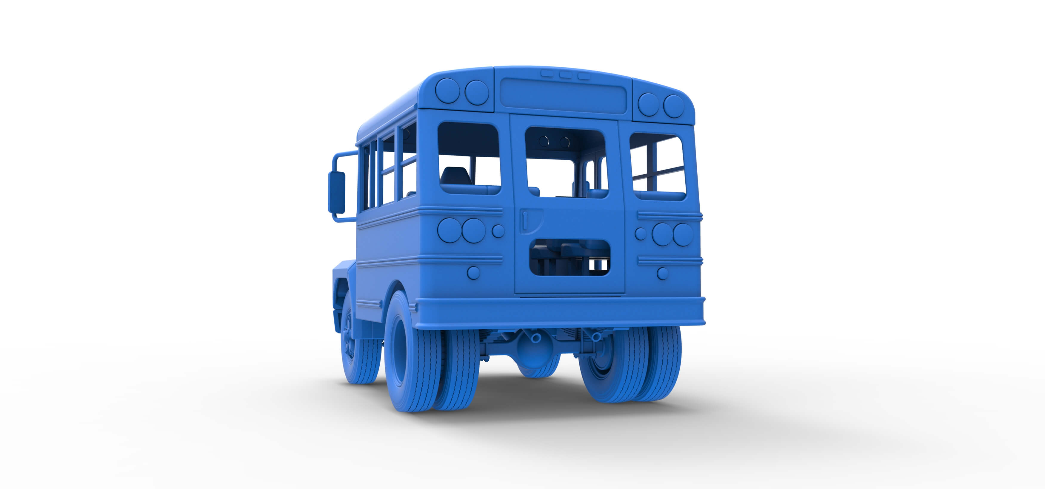 Fun Short School Bus 1:25 - 3D Model by TechItemsRock
