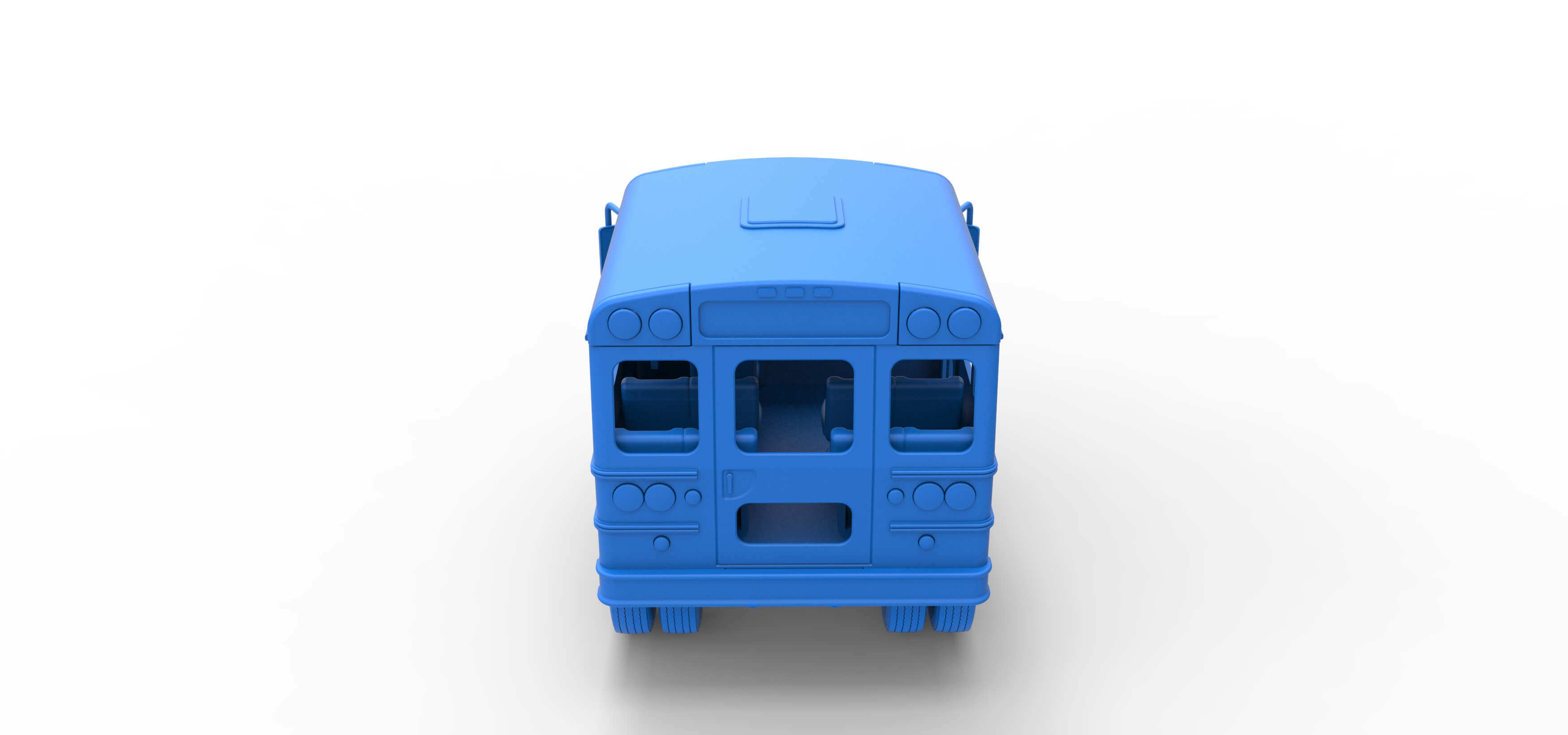 Fun Short School Bus 1:25 - 3D Model by TechItemsRock