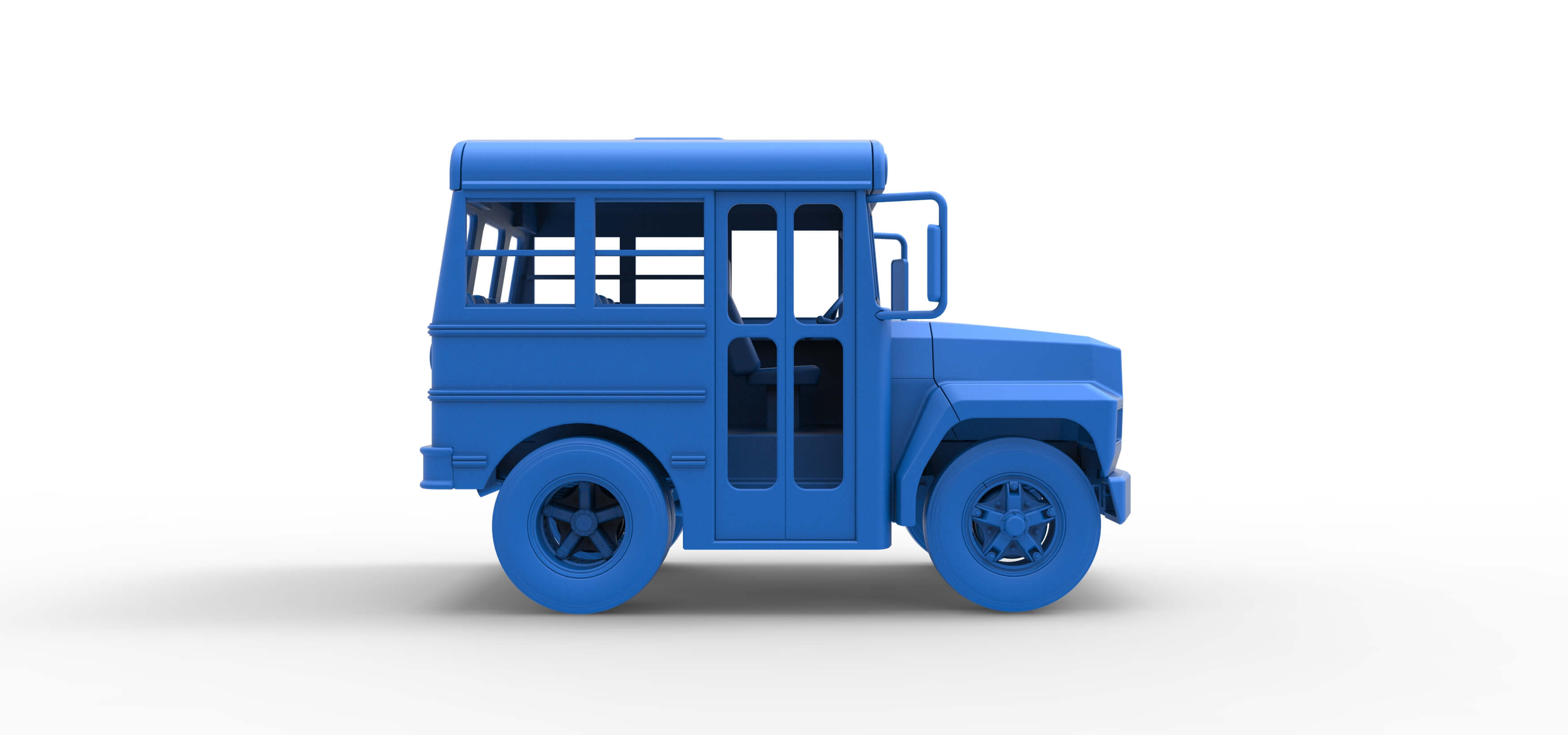Fun Short School Bus 1:25 - 3D Model by TechItemsRock