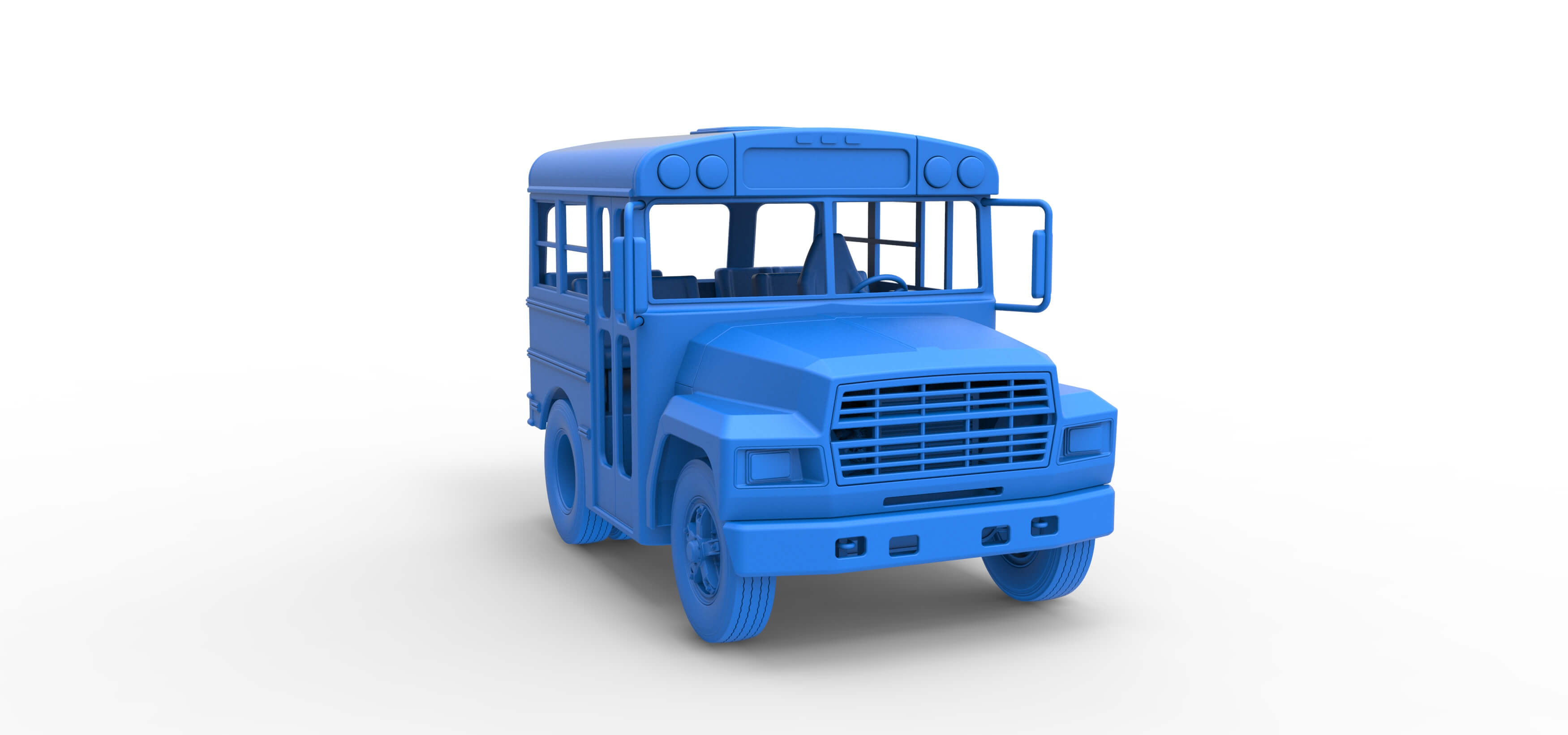 Fun Short School Bus 1:25 - 3D Model by TechItemsRock