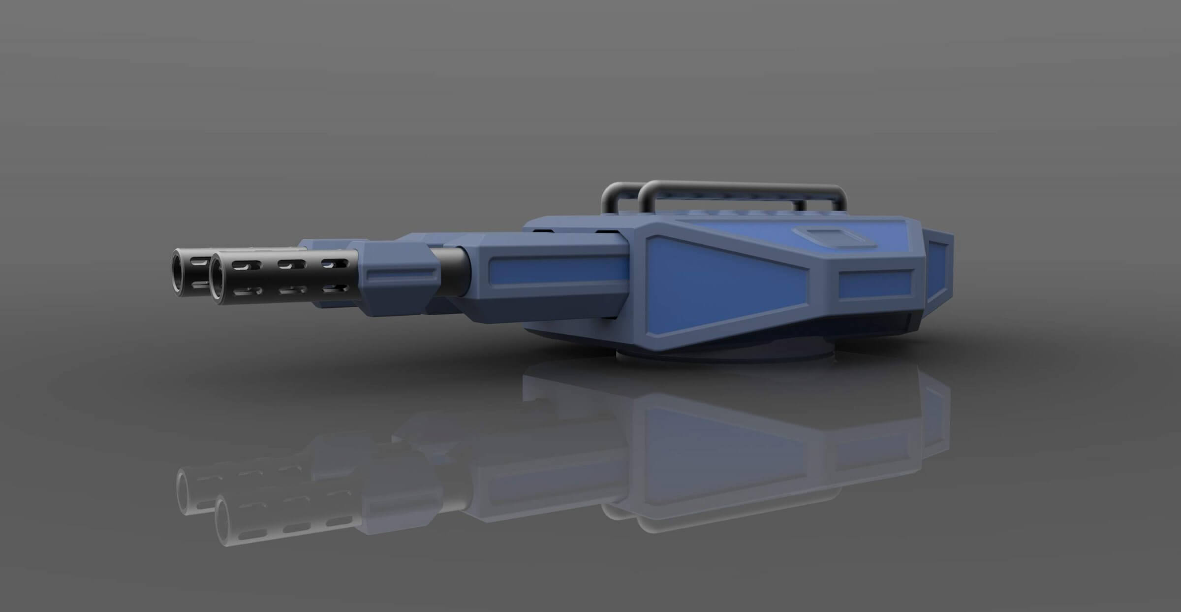 Futuristic Gun - 3D Model by TechItemsRock