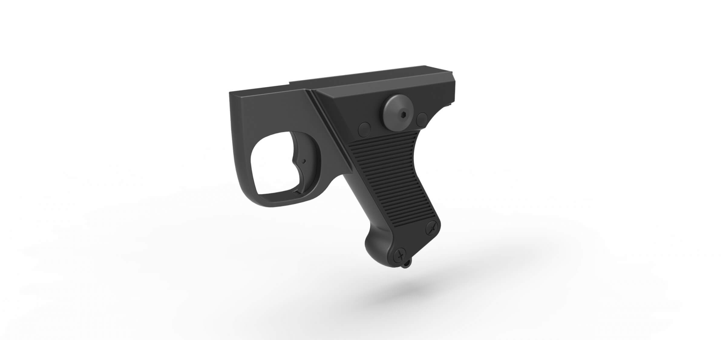 Handle For Blaster Pistol 6 - 3D Model by TechItemsRock