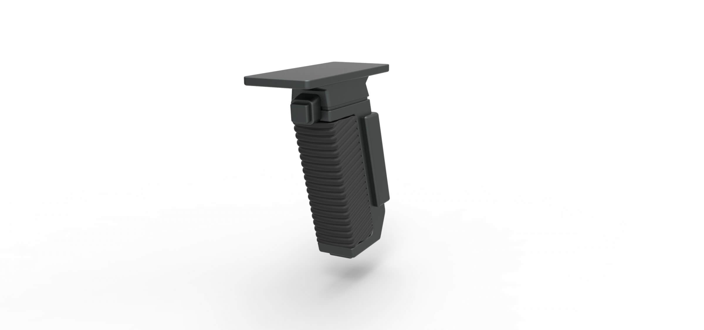 Handle For Blaster Pistol 8 - 3D Model by TechItemsRock