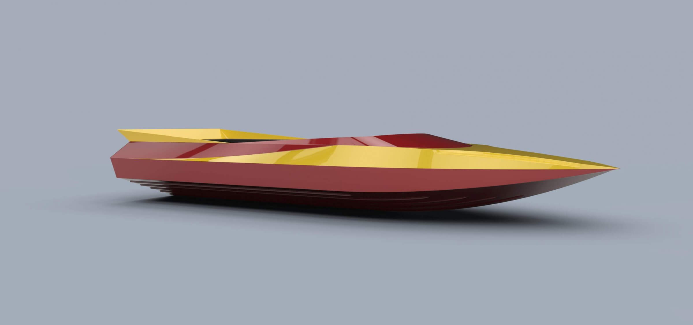 Hull of Jet Sprint Boat - 3D Model by TechItemsRock