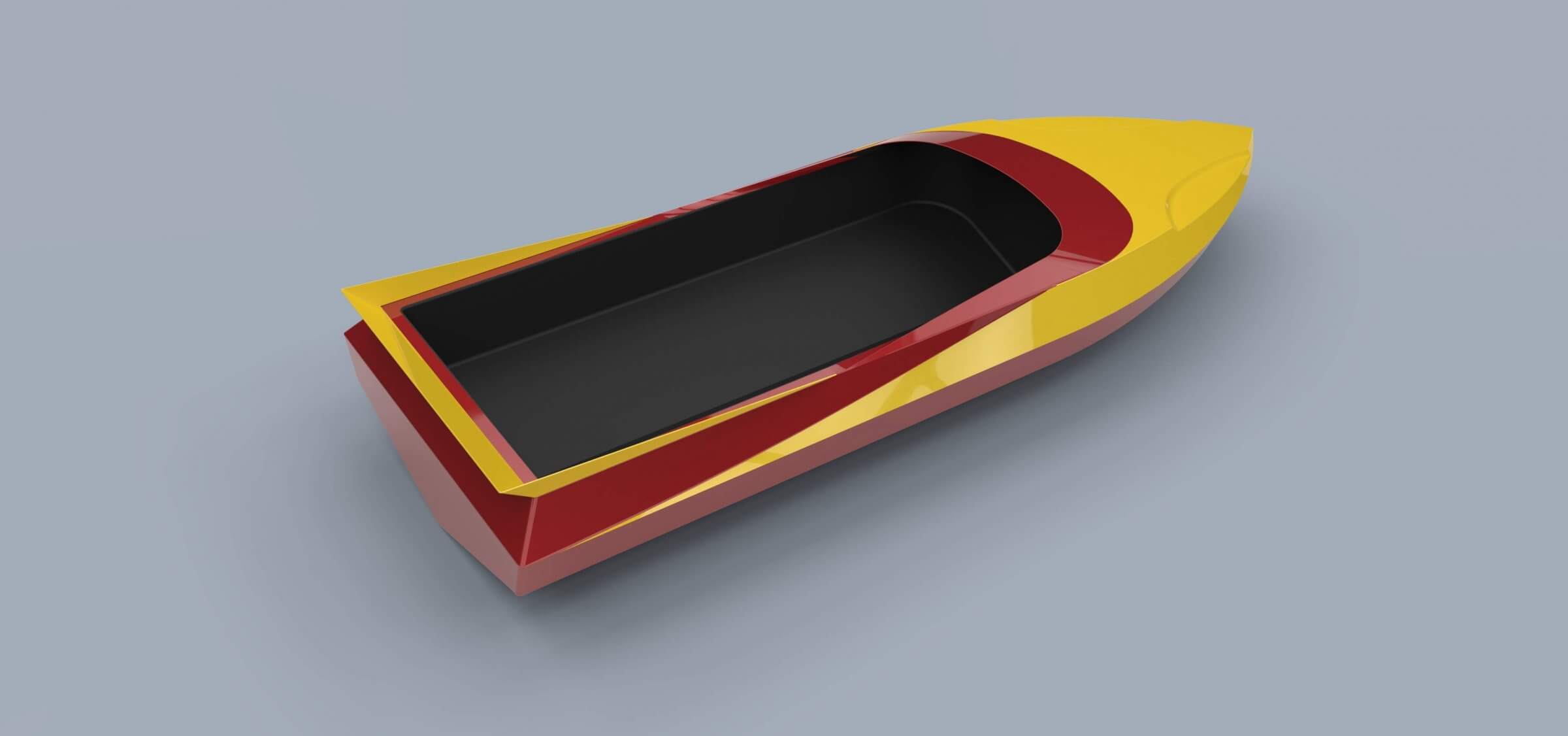 Hull of Jet Sprint Boat - 3D Model by TechItemsRock