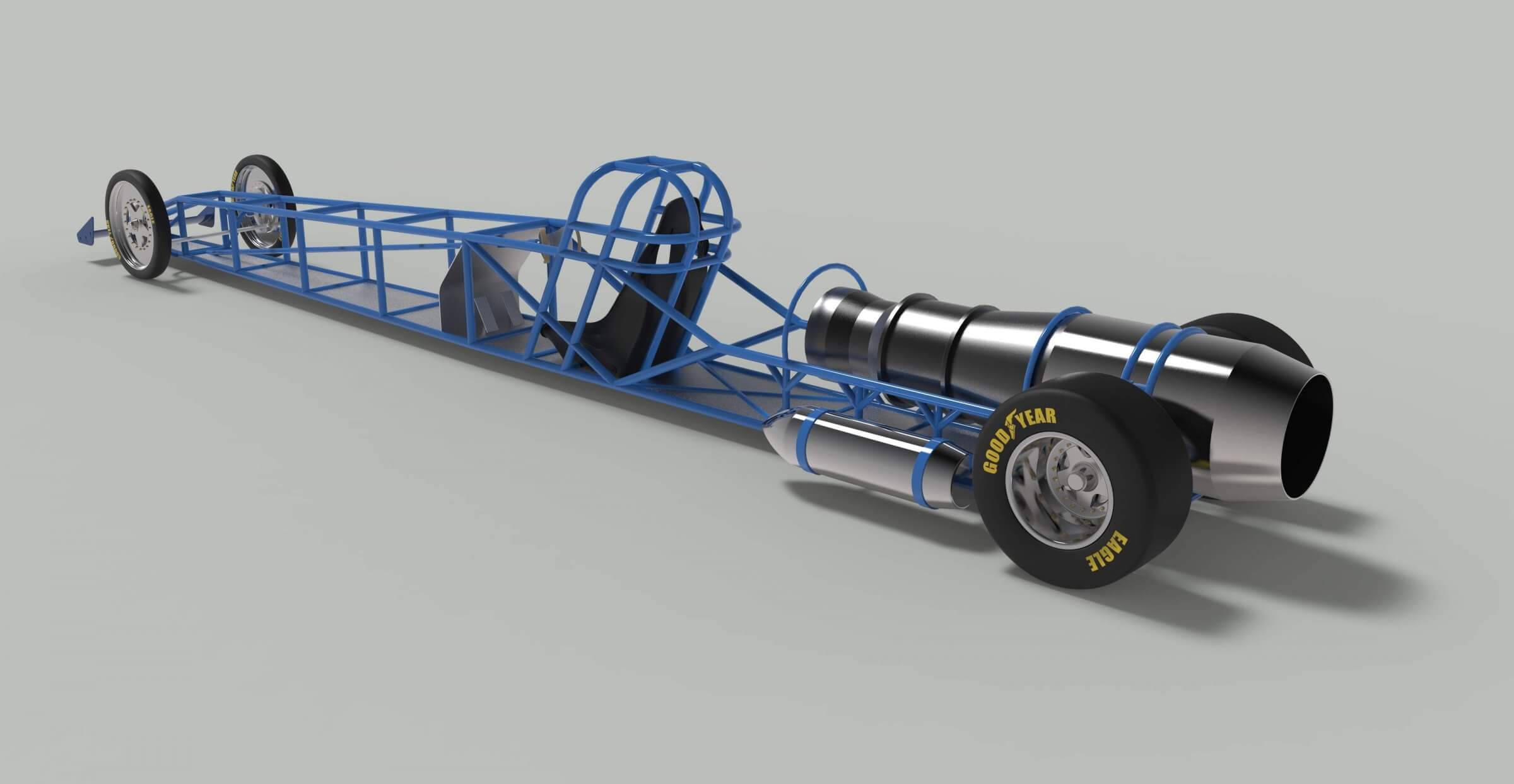 Jet Dragster - 3D Model by TechItemsRock