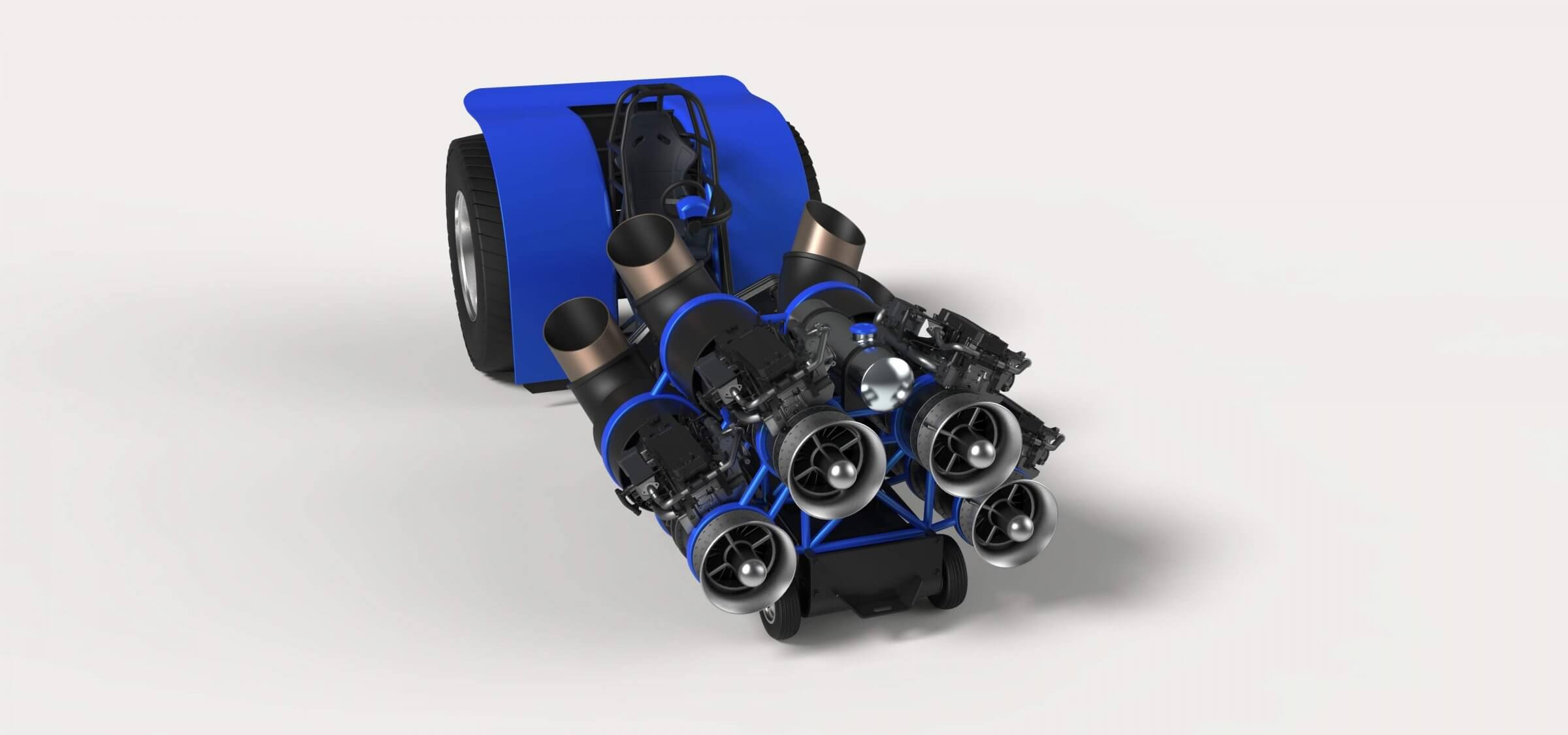 Jet Pulling Tractor 2 - 3D Model by TechItemsRock