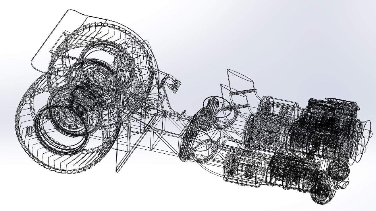 Jet Pulling Tractor 2 - 3D Model by TechItemsRock