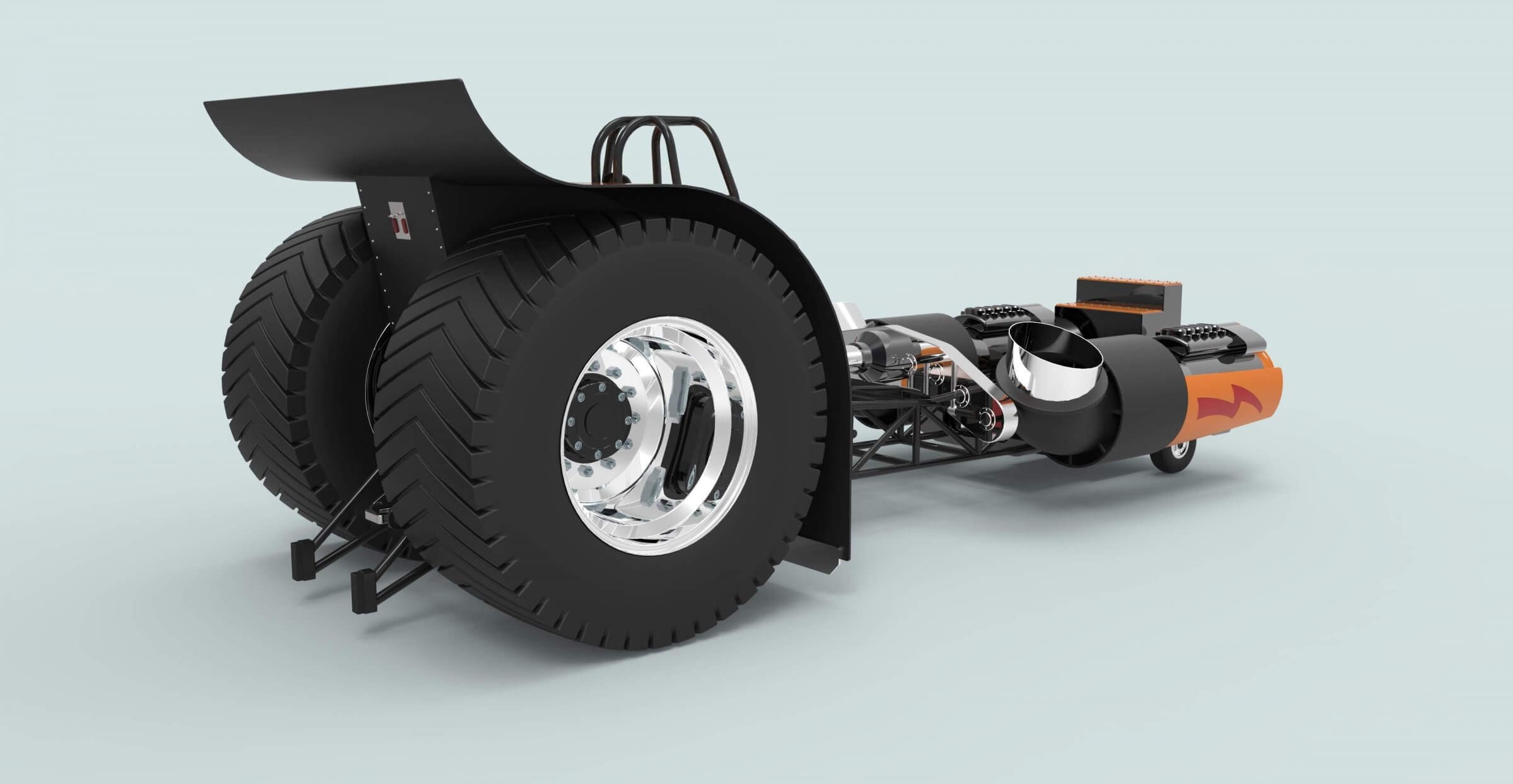 Jet Pulling Tractor 1 - 3D Model by TechItemsRock