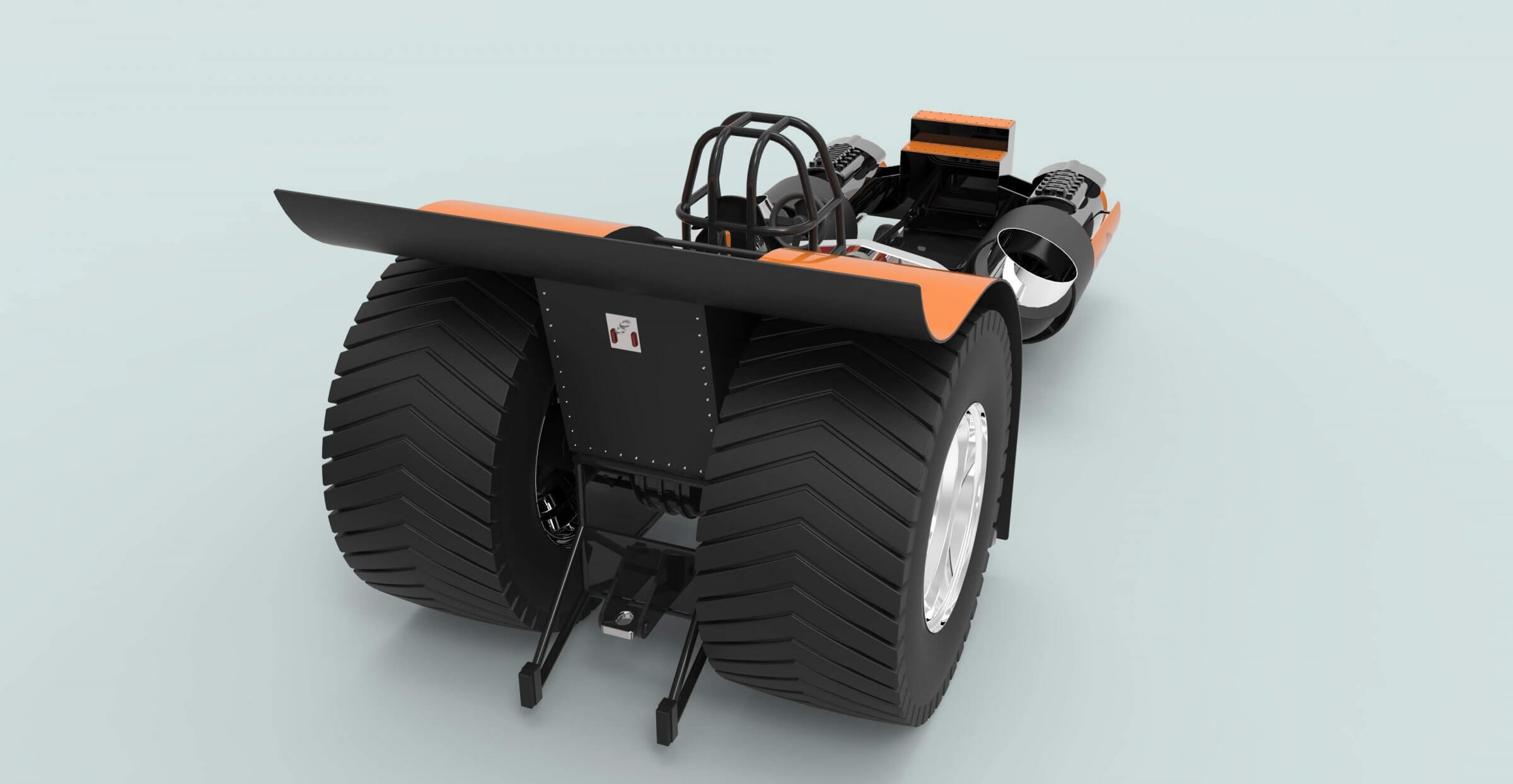 Jet Pulling Tractor 1 - 3D Model by TechItemsRock