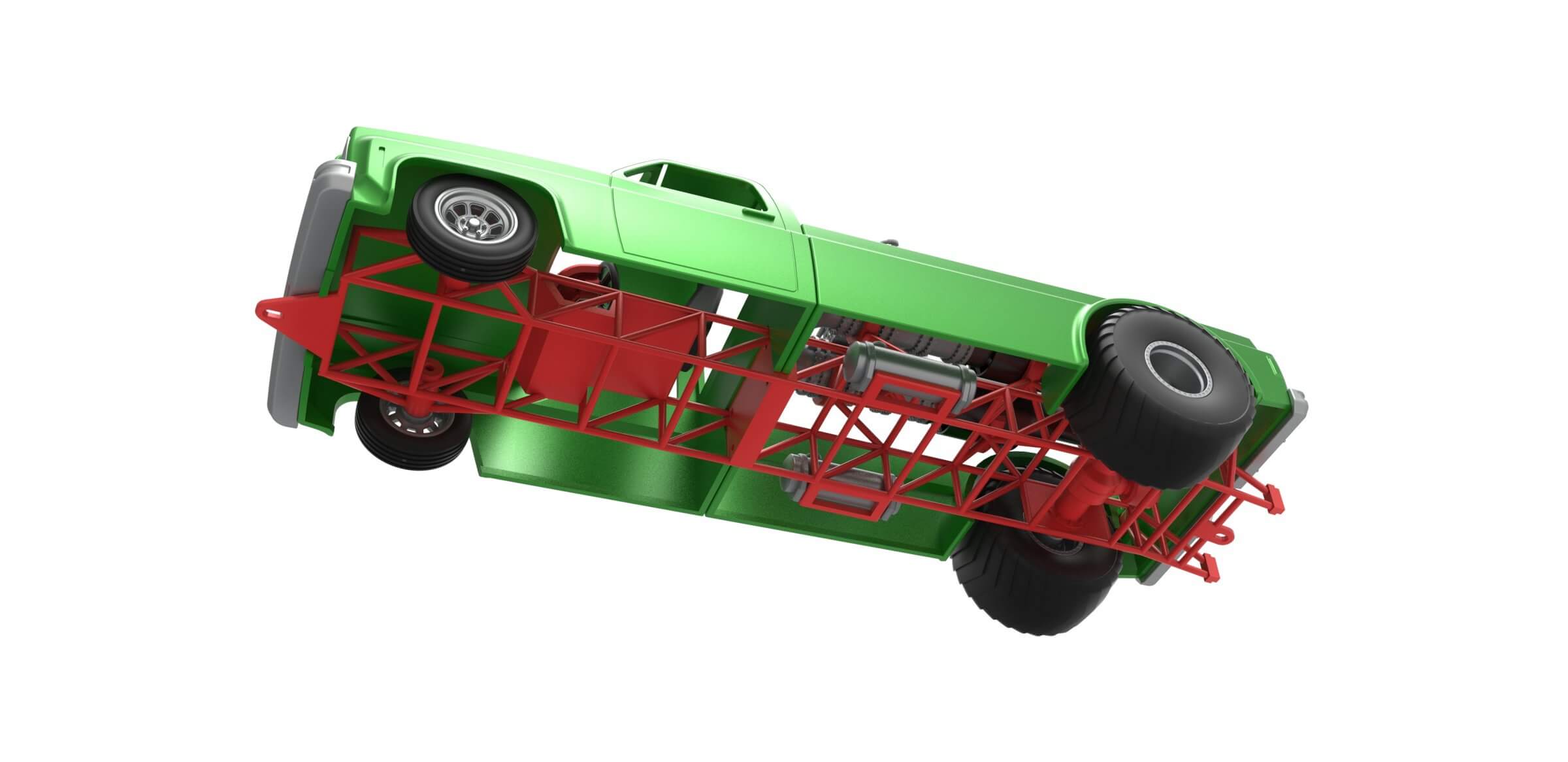 Jet Pulling Truck 2wd 1:25 - 3D Model by TechItemsRock