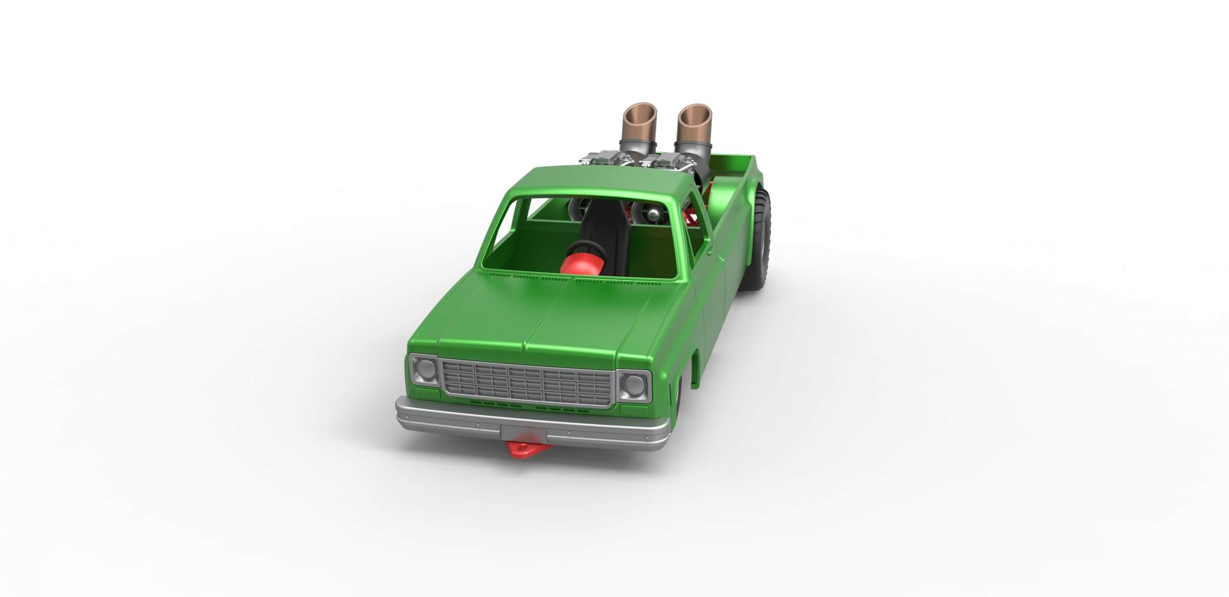 Jet Pulling Truck 2wd 1:25 - 3D Model by TechItemsRock