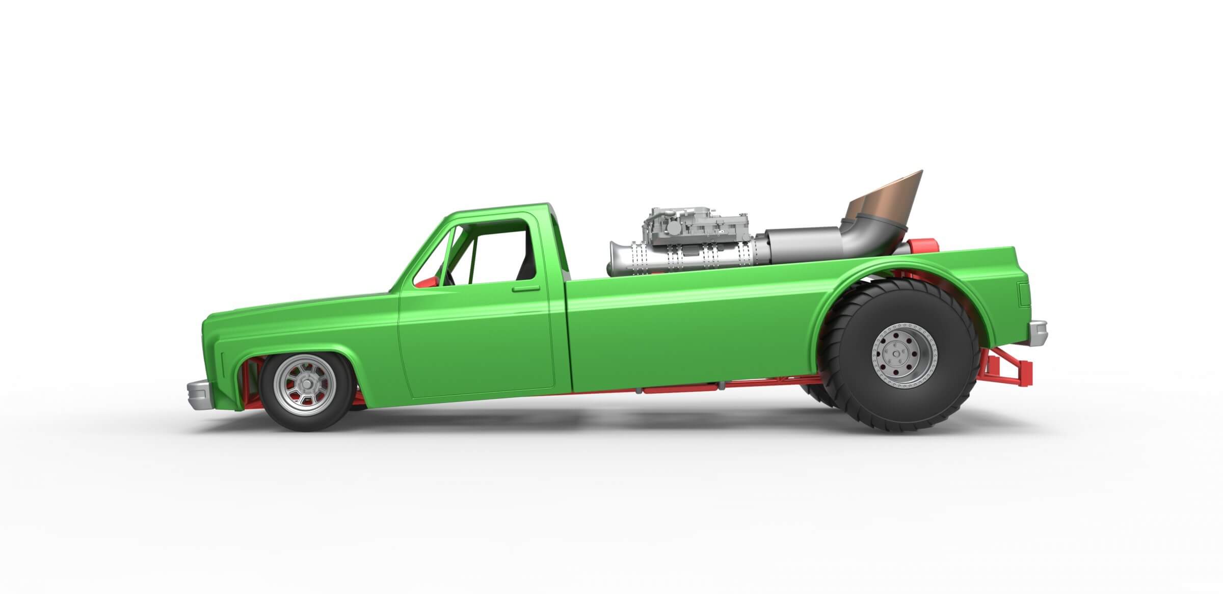 Jet Pulling Truck 2wd 1:25 - 3D Model by TechItemsRock