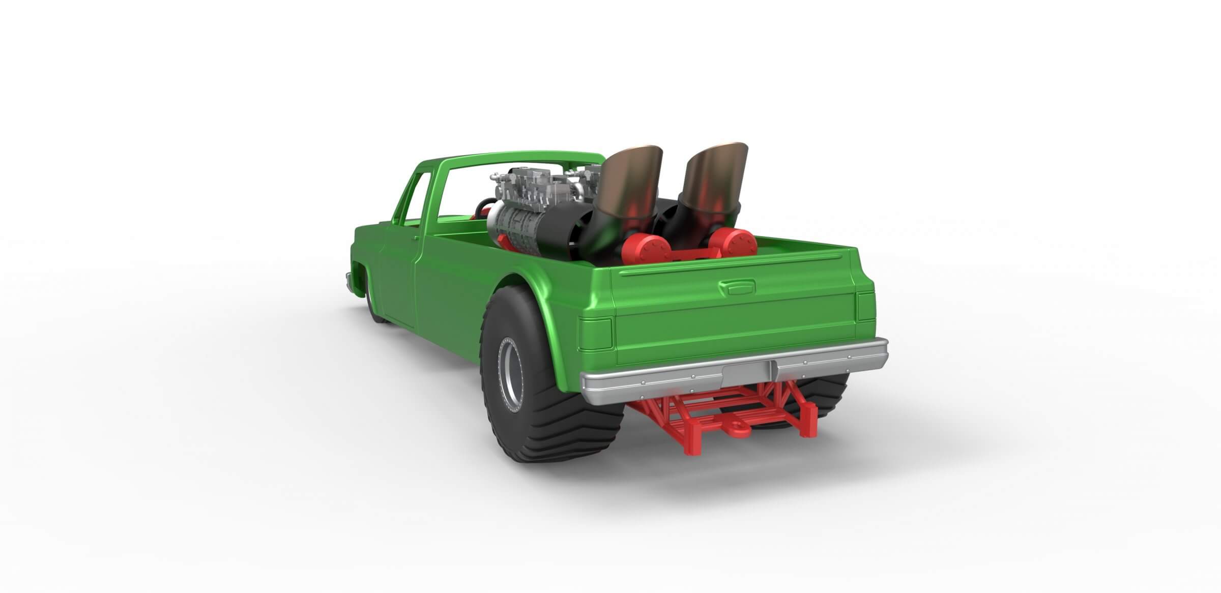 Jet Pulling Truck 2wd 1:25 - 3D Model by TechItemsRock