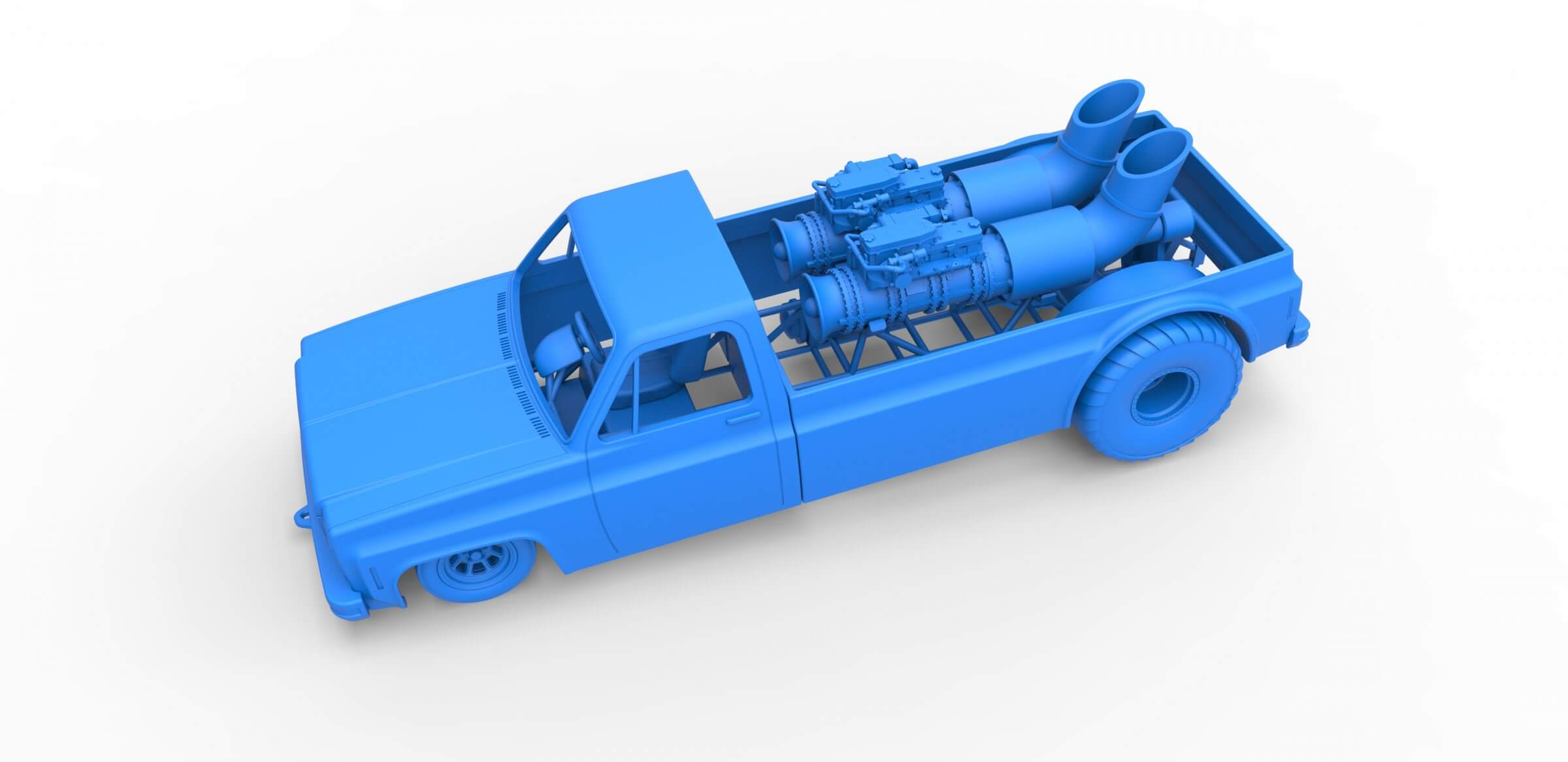 Jet Pulling Truck 2wd 1:25 - 3D Model by TechItemsRock