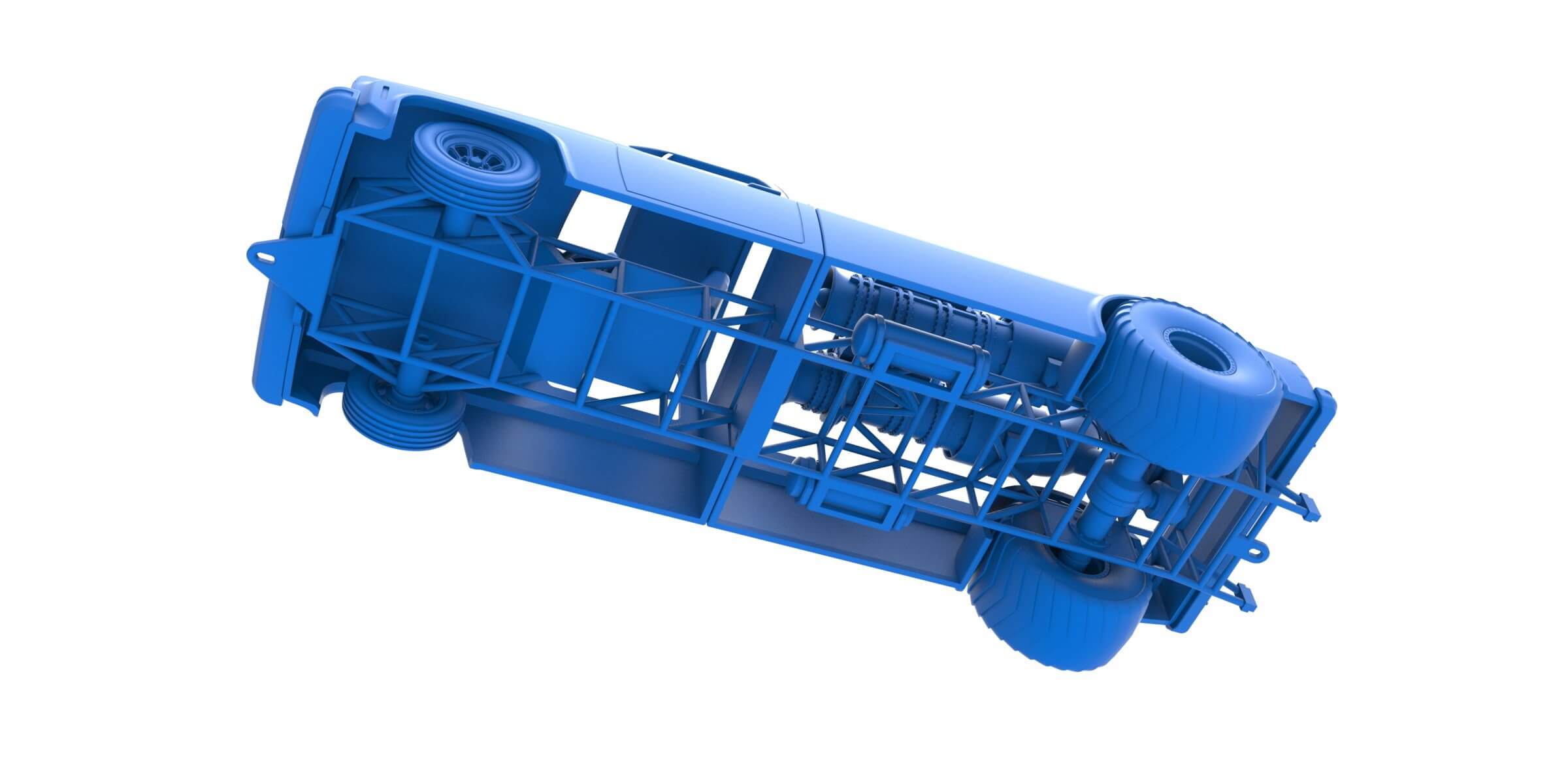 Jet Pulling Truck 2wd 1:25 - 3D Model by TechItemsRock