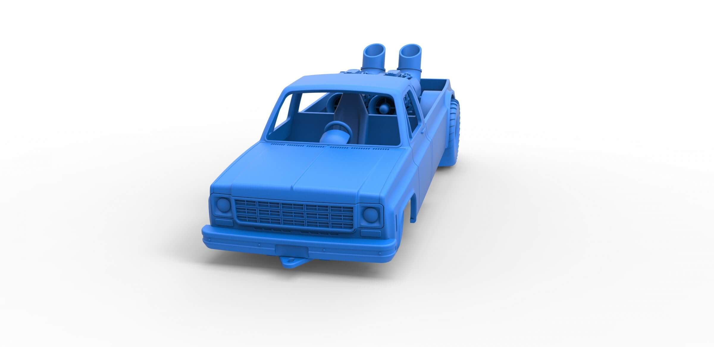 Jet Pulling Truck 2wd 1:25 - 3D Model by TechItemsRock