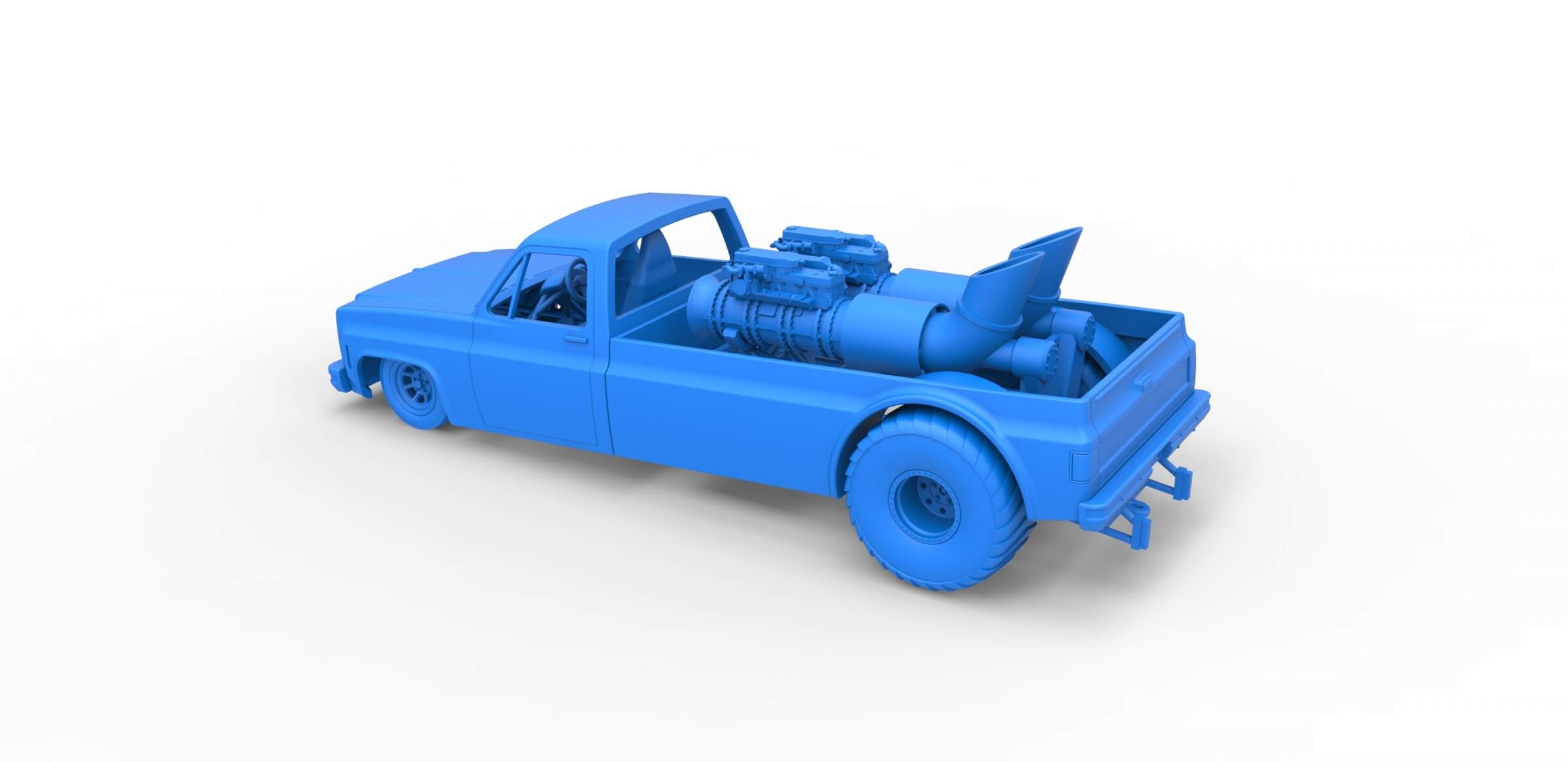 Jet Pulling Truck 2wd 1:25 - 3D Model by TechItemsRock