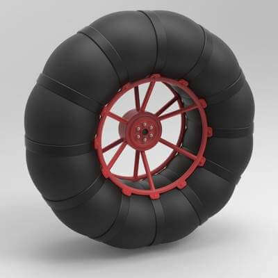 Low-Pressure Wheel 3D Model by TechItemsRock