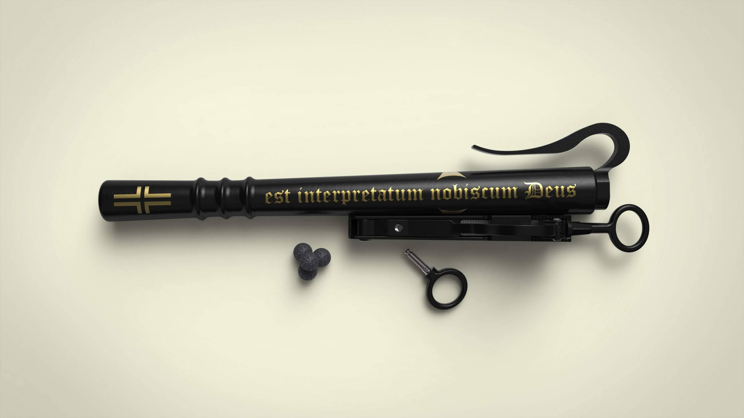 Medieval Monk Gun - 3D Model by TechItemsRock