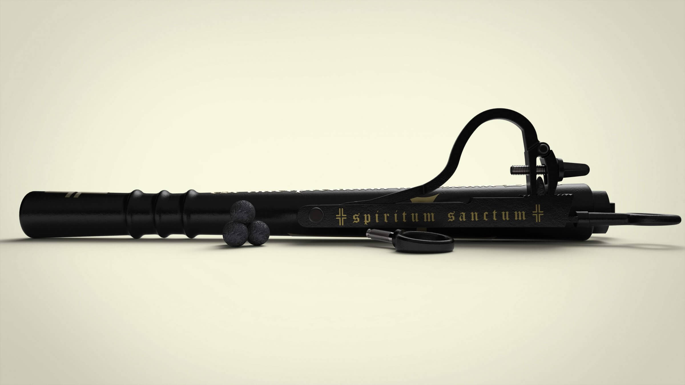Medieval Monk Gun - 3D Model by TechItemsRock