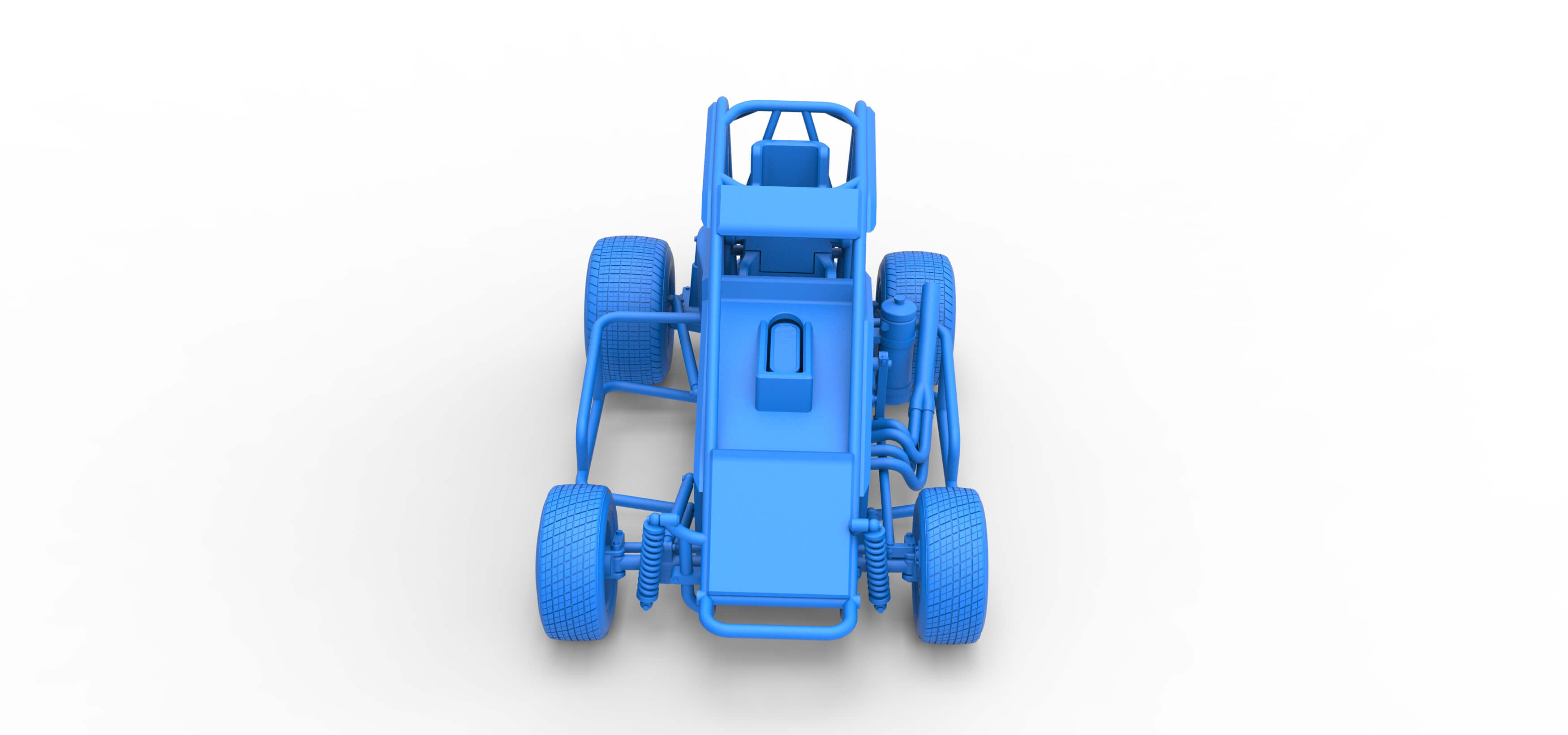 Midget Car Scale 1:25 - 3D Model by TechItemsRock