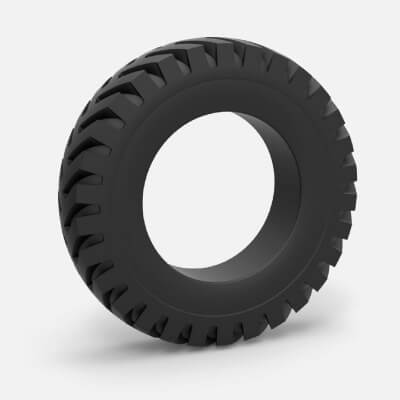 Military Tire 1:25 - 3D Model by TechItemsRock