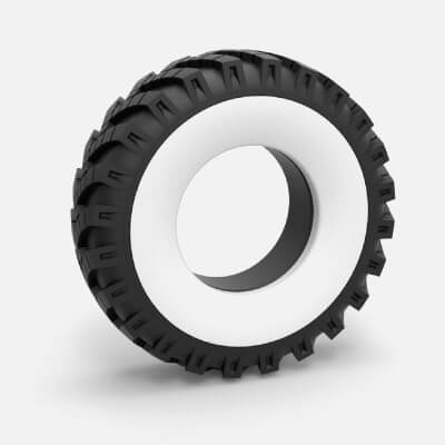 Military Tire 1:25 - 3D Model by TechItemsRock