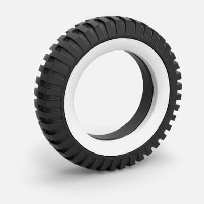 Military Tire 1:25 - 3D Model by TechItemsRock